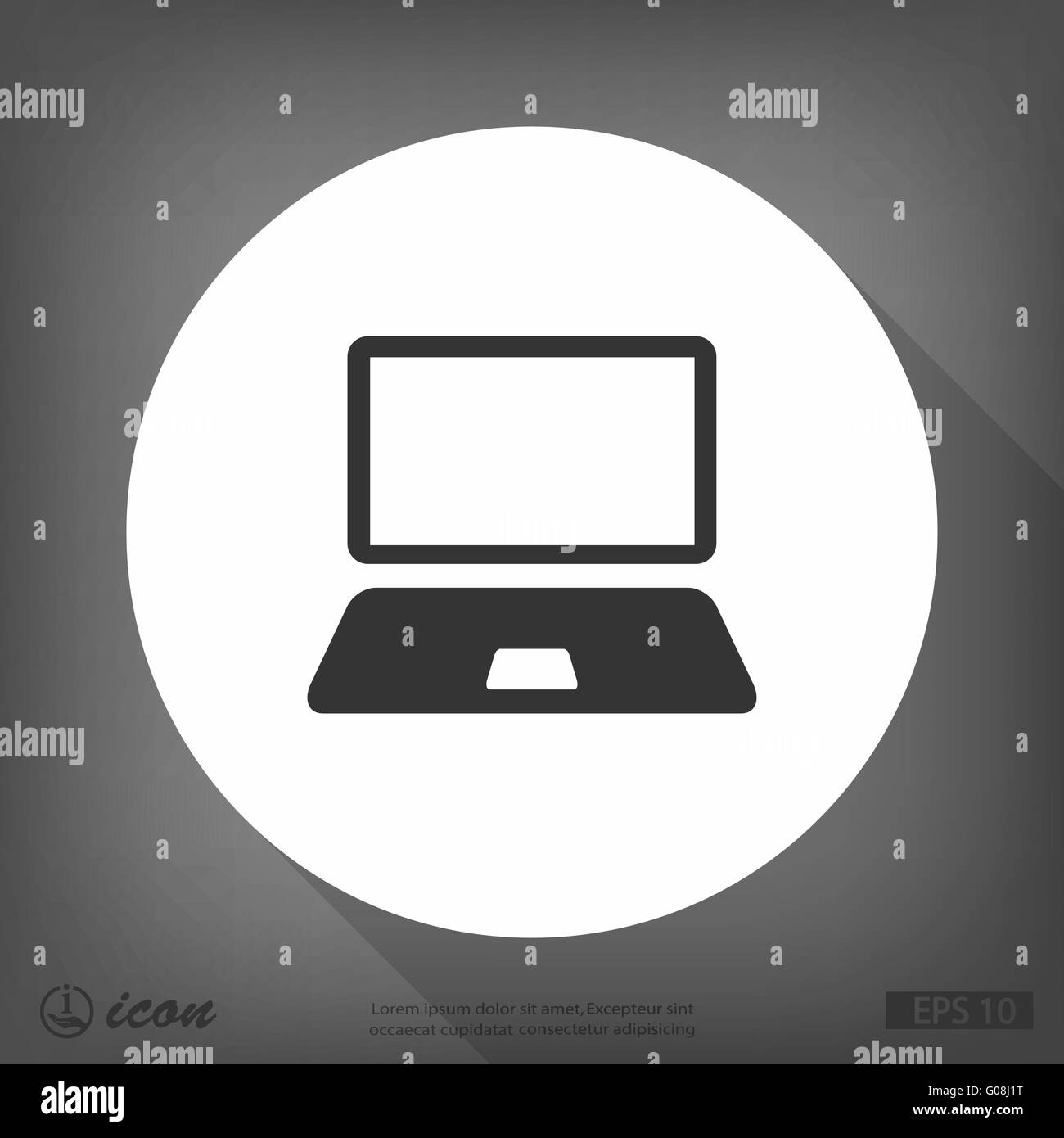 Pictograph of computer Stock Vector Image & Art - Alamy