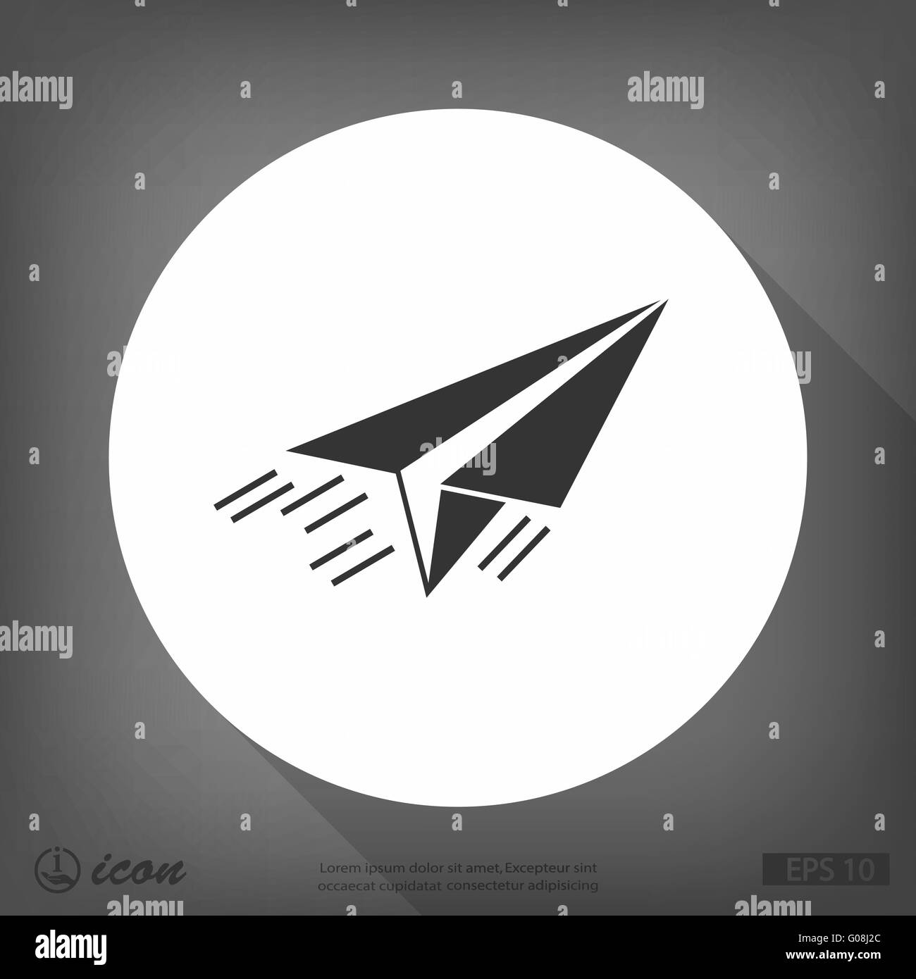 Pictograph of airplane Stock Vector Image & Art - Alamy