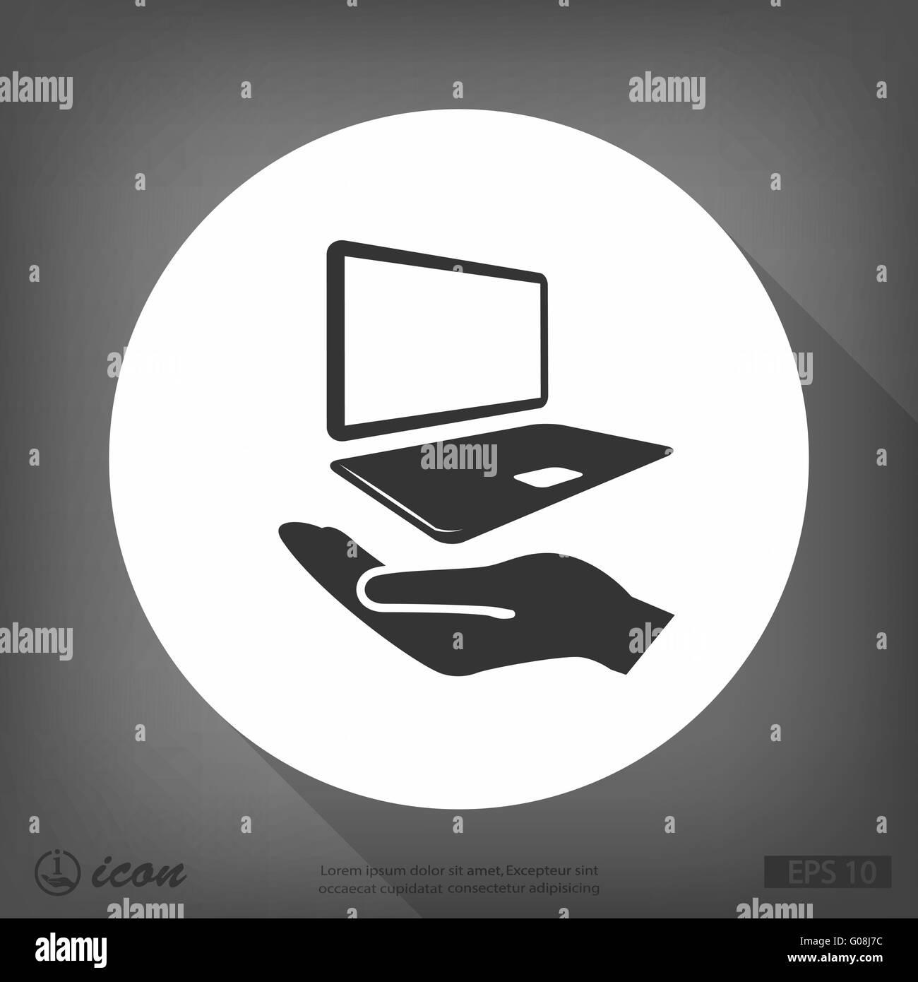 Pictograph of computer Stock Vector Image & Art - Alamy
