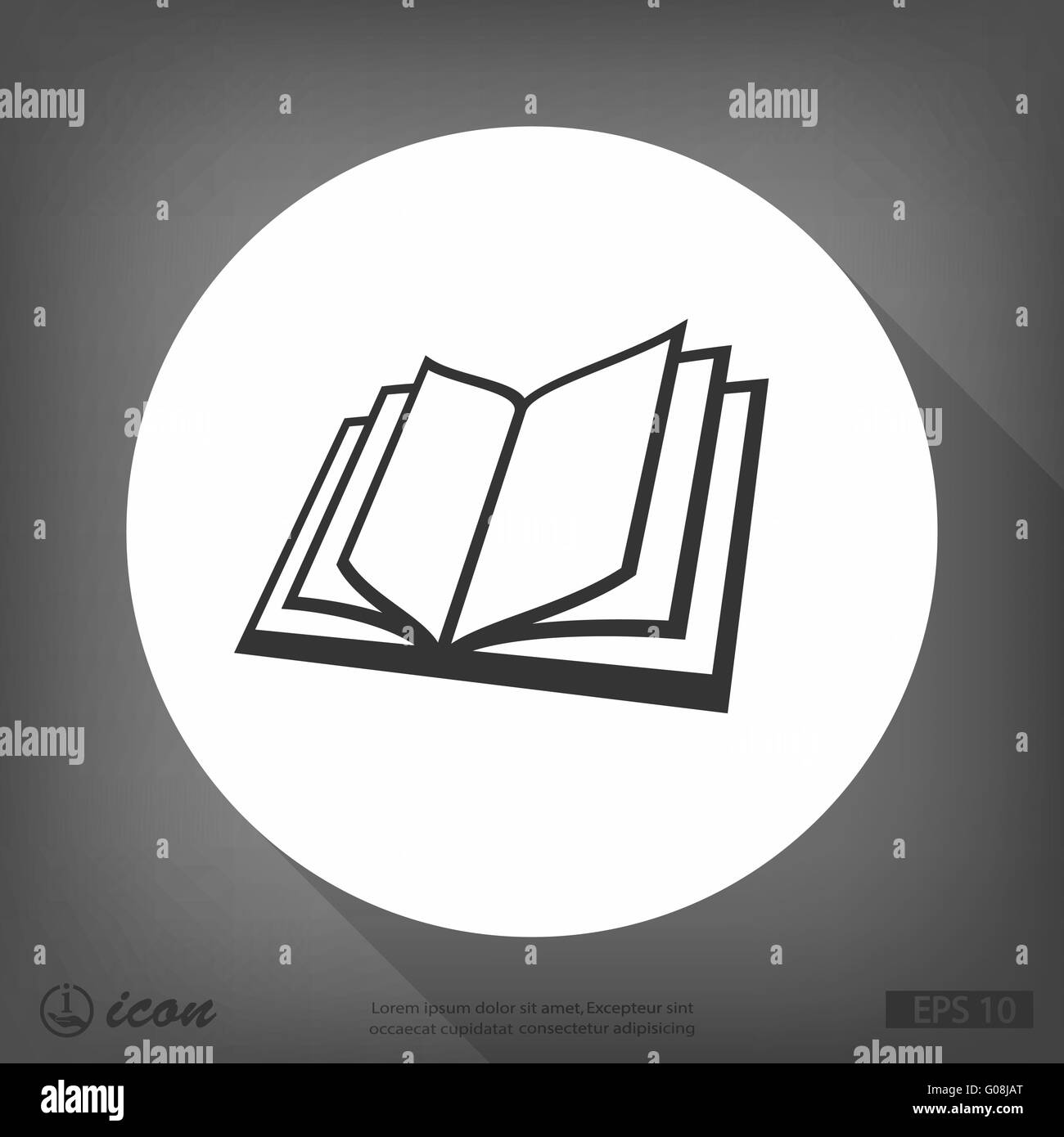 Pictograph of book Stock Vector Image & Art - Alamy