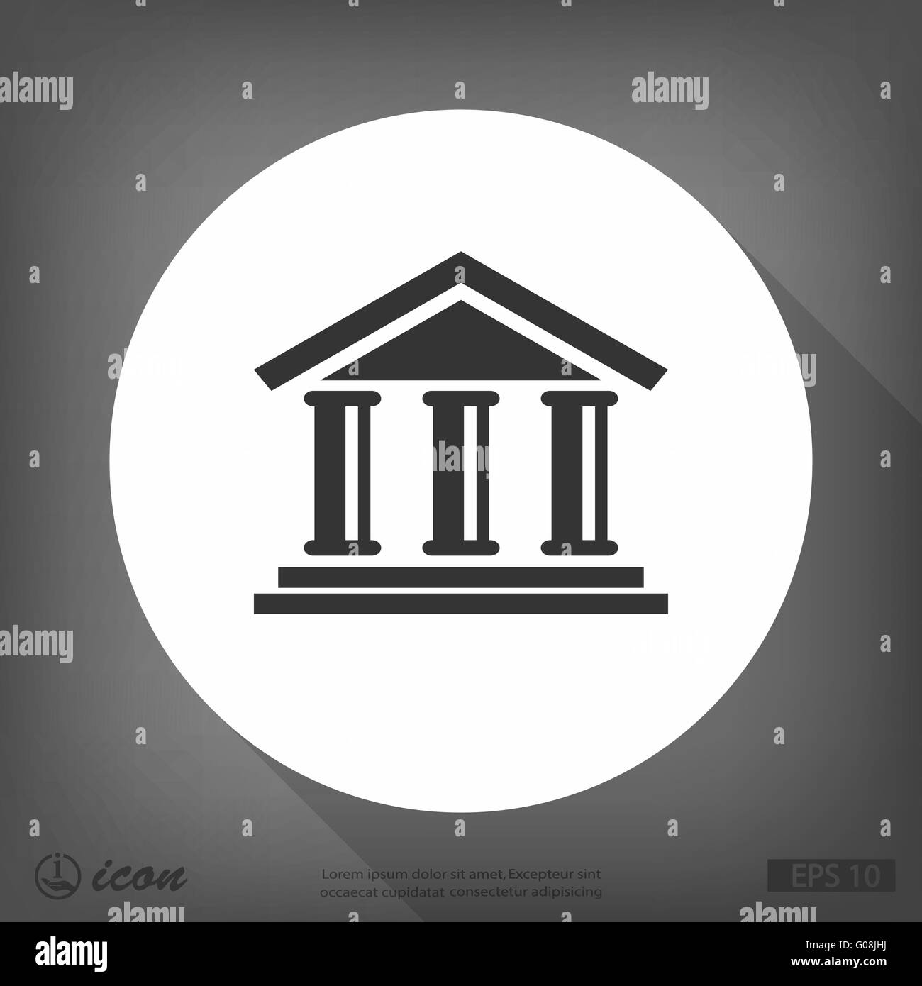 Pictograph of bank Stock Vector Image & Art - Alamy