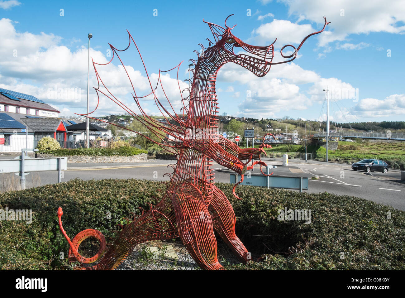 Roundabout in carmarthen hi-res stock photography and images - Alamy