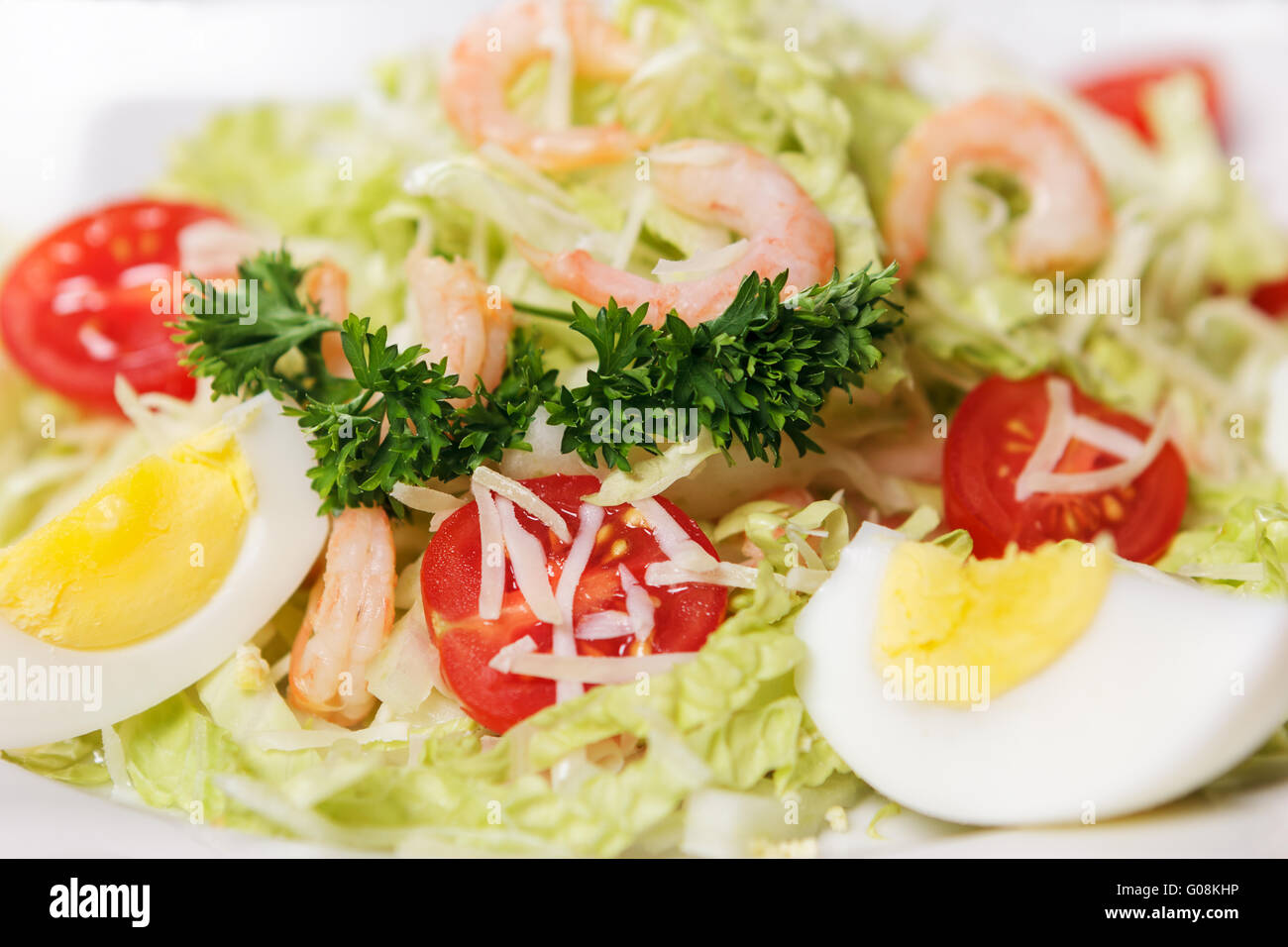Beautiful and appetizing salad from vegetables closeup Stock Photo - Alamy