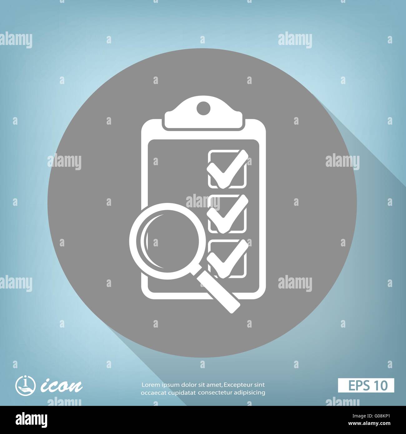 Pictograph of checklist Stock Vector Image & Art - Alamy