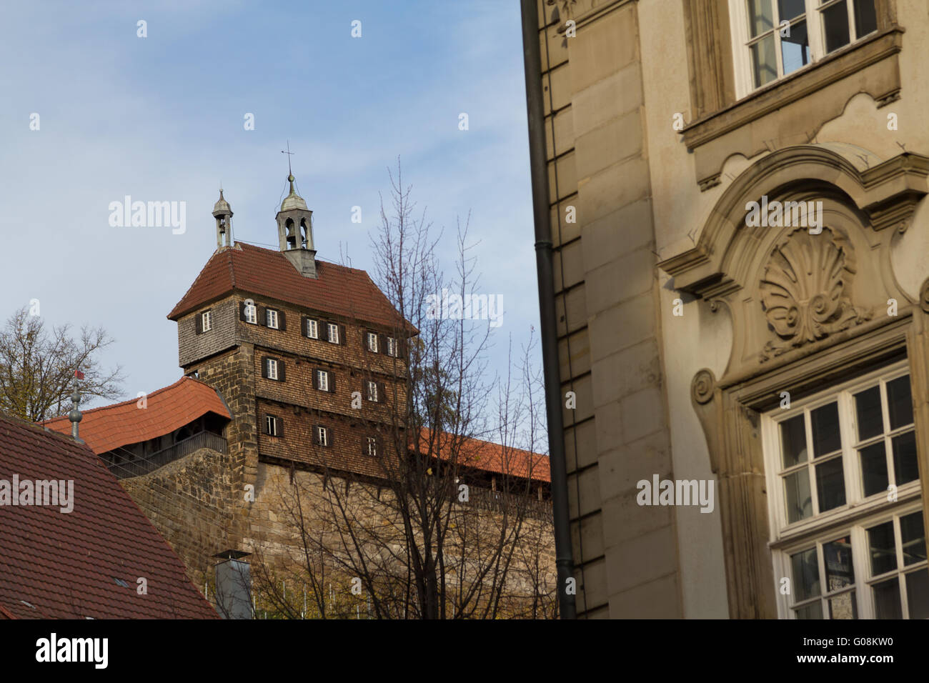 Tower Castle Esslingen Stock Photo - Alamy