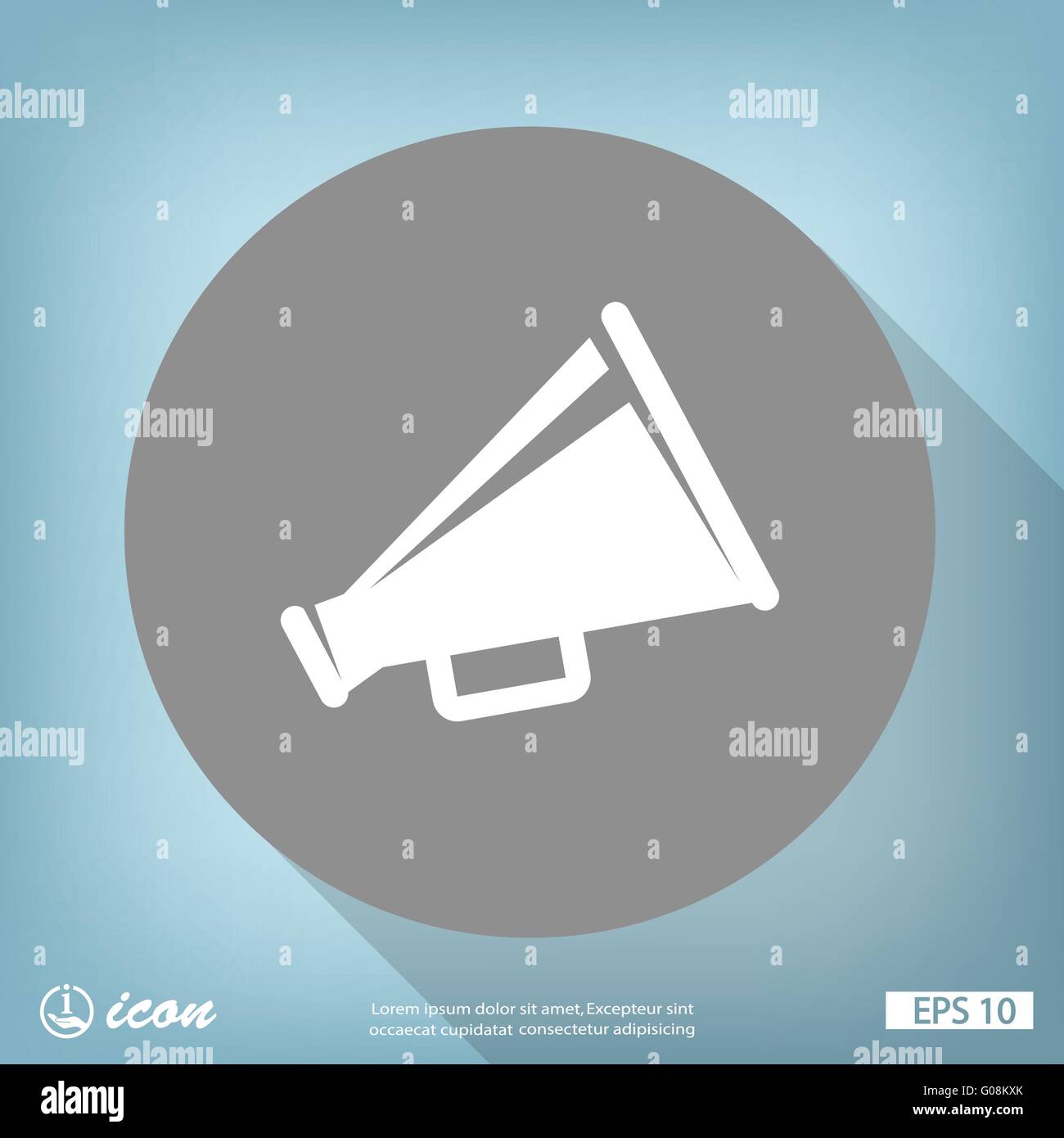 Pictograph of megaphone Stock Vector Image & Art - Alamy