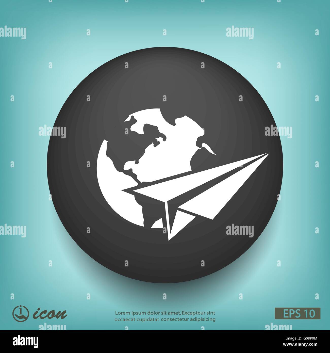 Pictograph of airplane Stock Vector Image & Art - Alamy