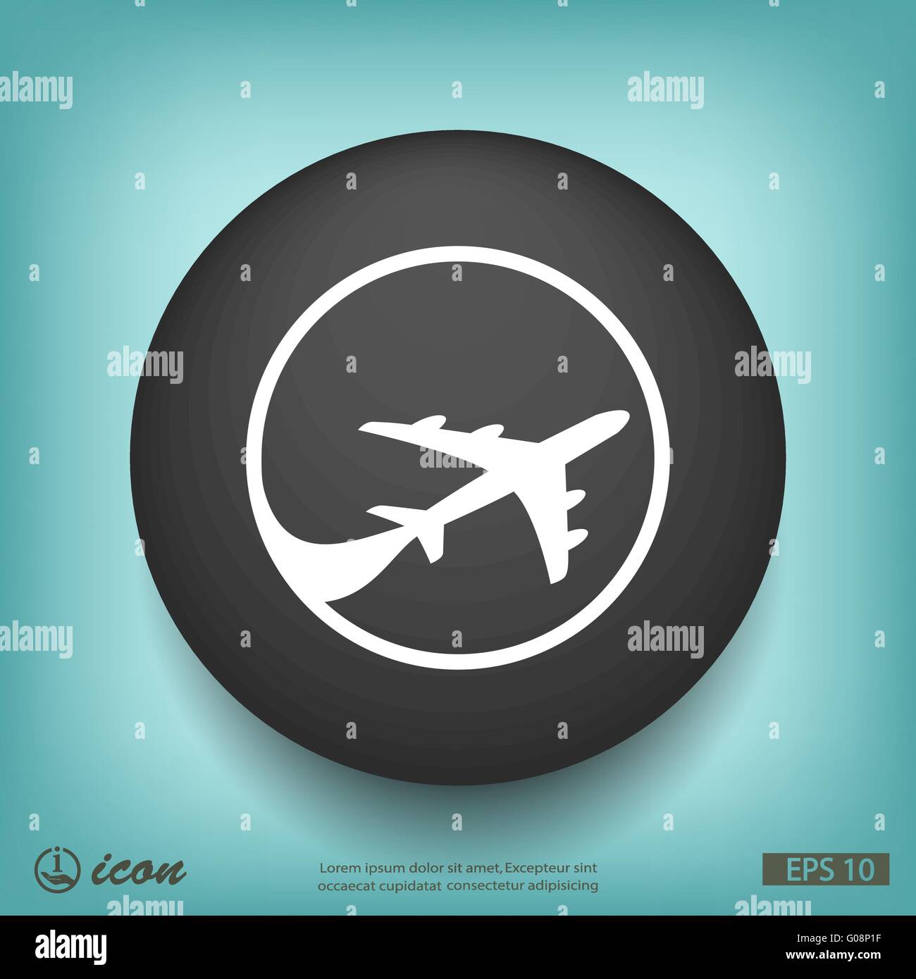 Pictograph of airplane Stock Vector Image & Art - Alamy