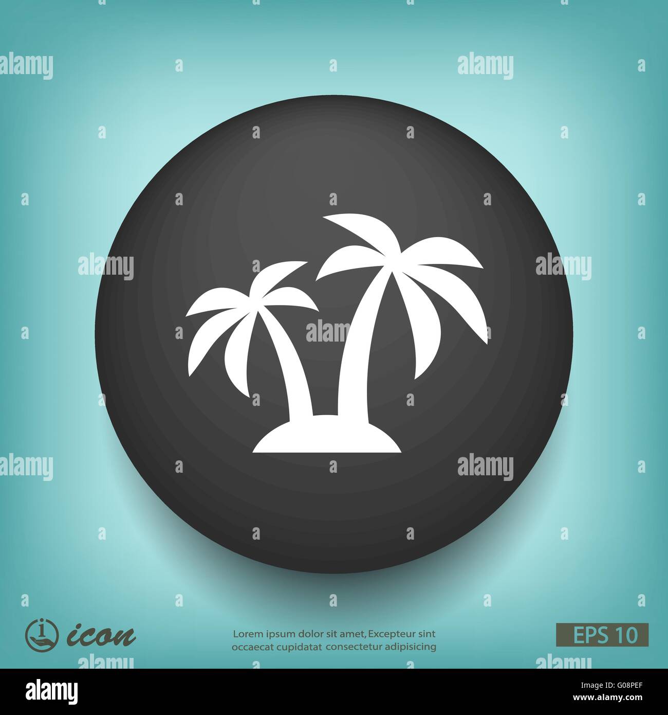 Pictograph of island Stock Vector Image & Art - Alamy