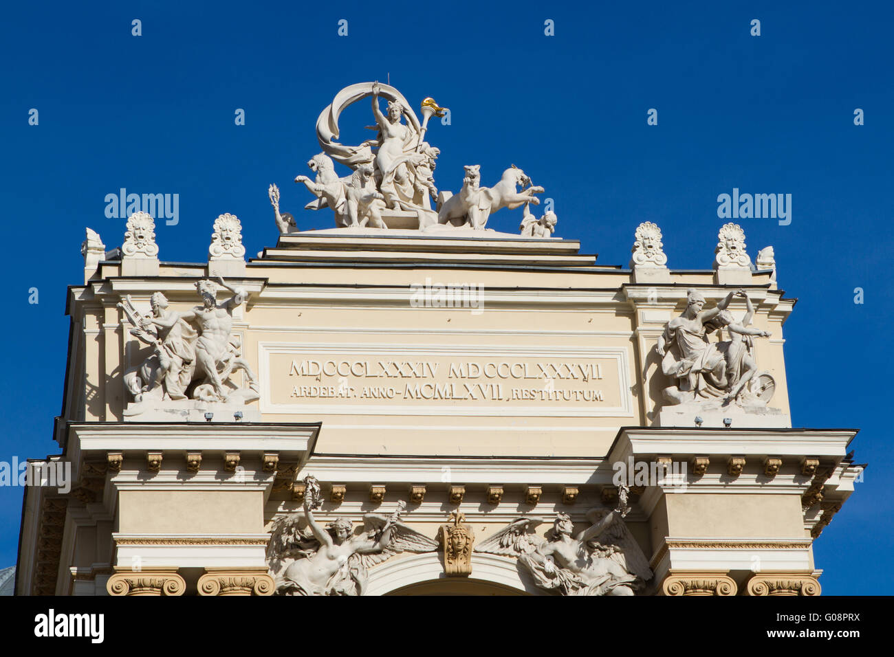 Exterior opera theatre Odessa against the blue sky Stock Photo - Alamy