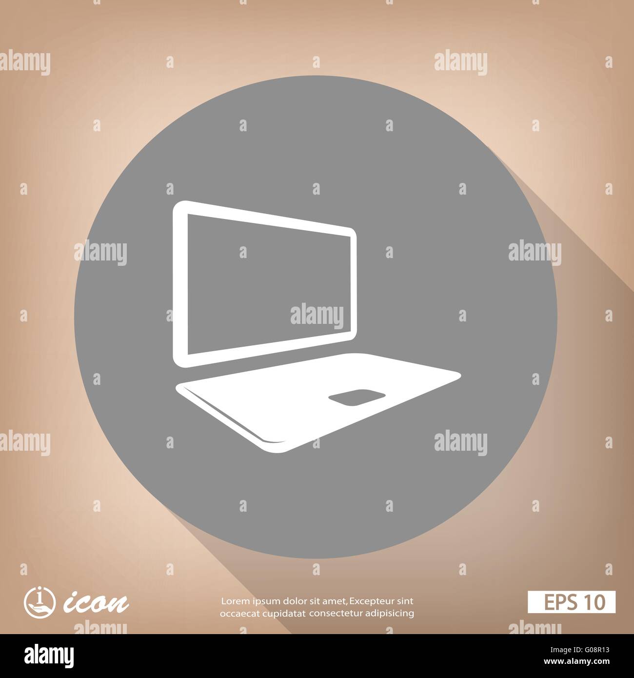 Pictograph of computer Stock Vector Image & Art - Alamy
