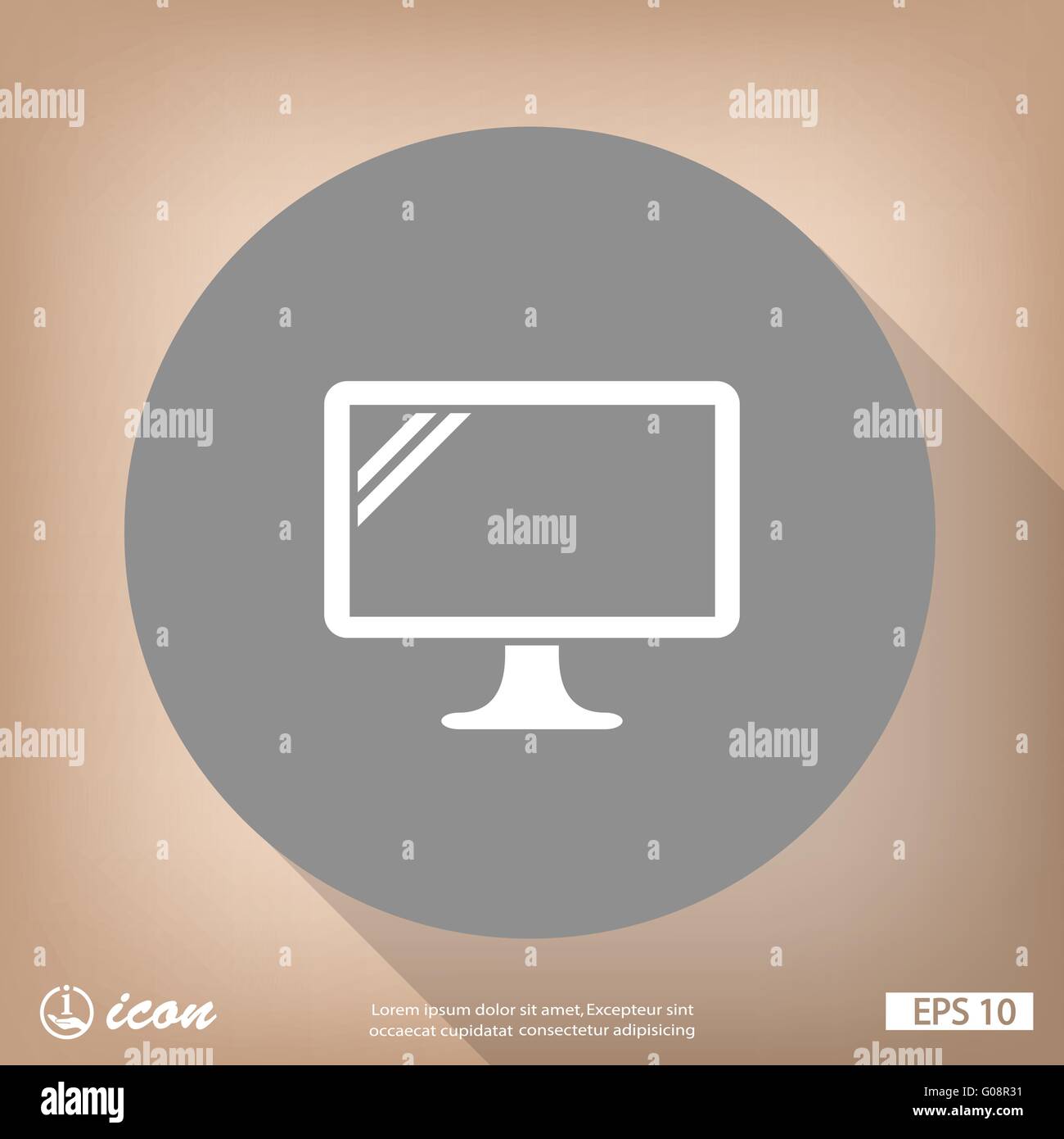 Pictograph of computer Stock Vector Image & Art - Alamy