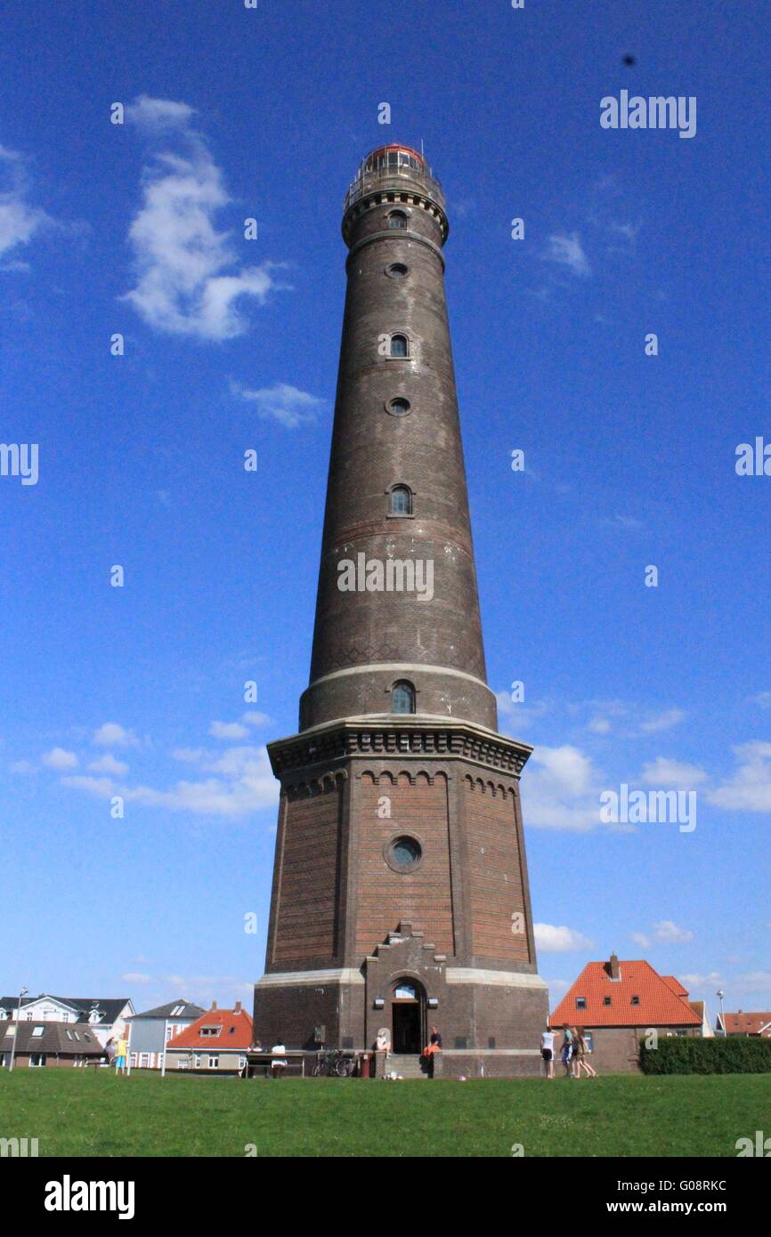 Lighthouse at Borkum Stock Photo - Alamy