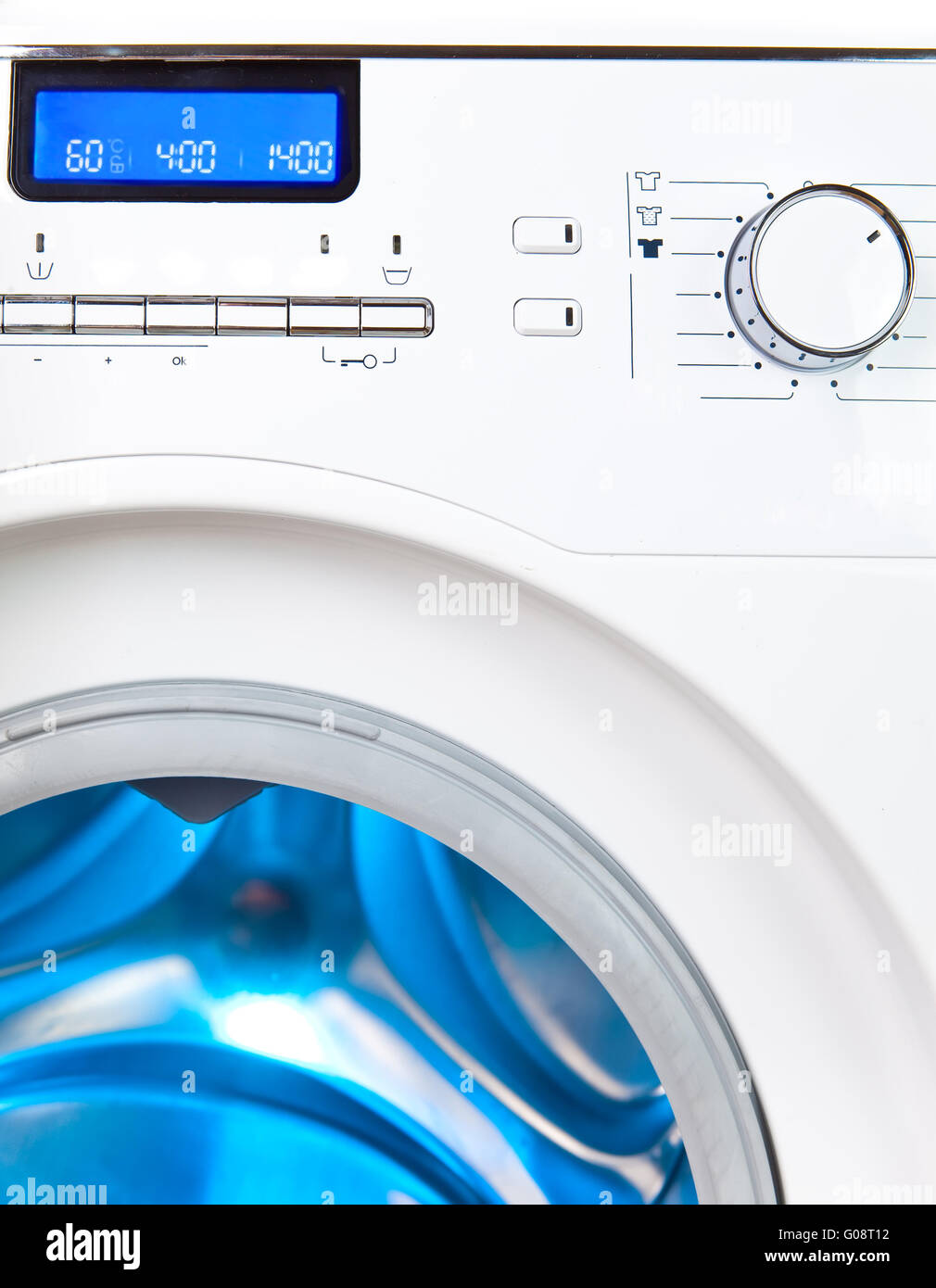 The washing machine - a close up of the display Stock Photo - Alamy