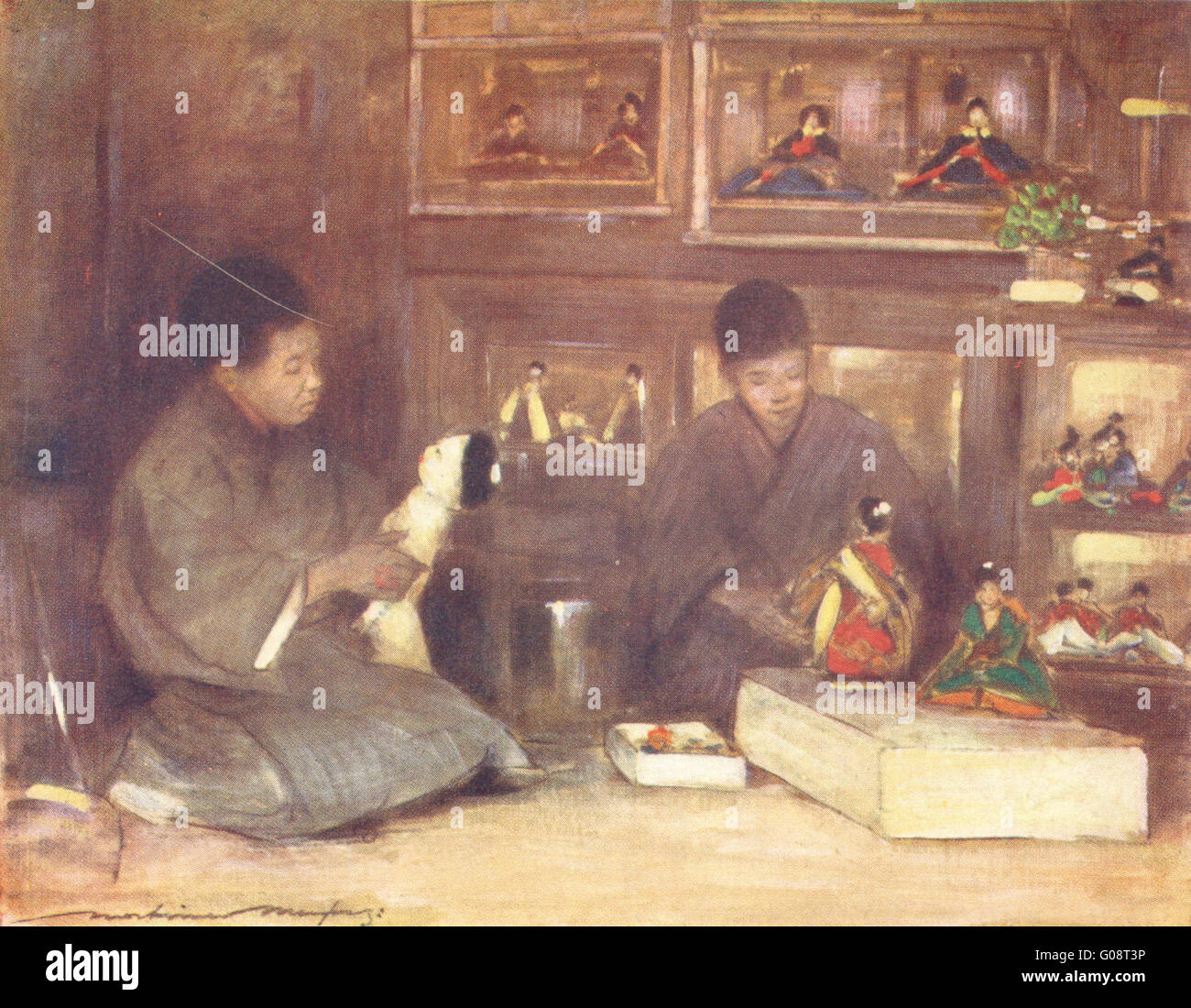 JAPAN: Workers: A Toy-shop, antique print 1904 Stock Photo - Alamy