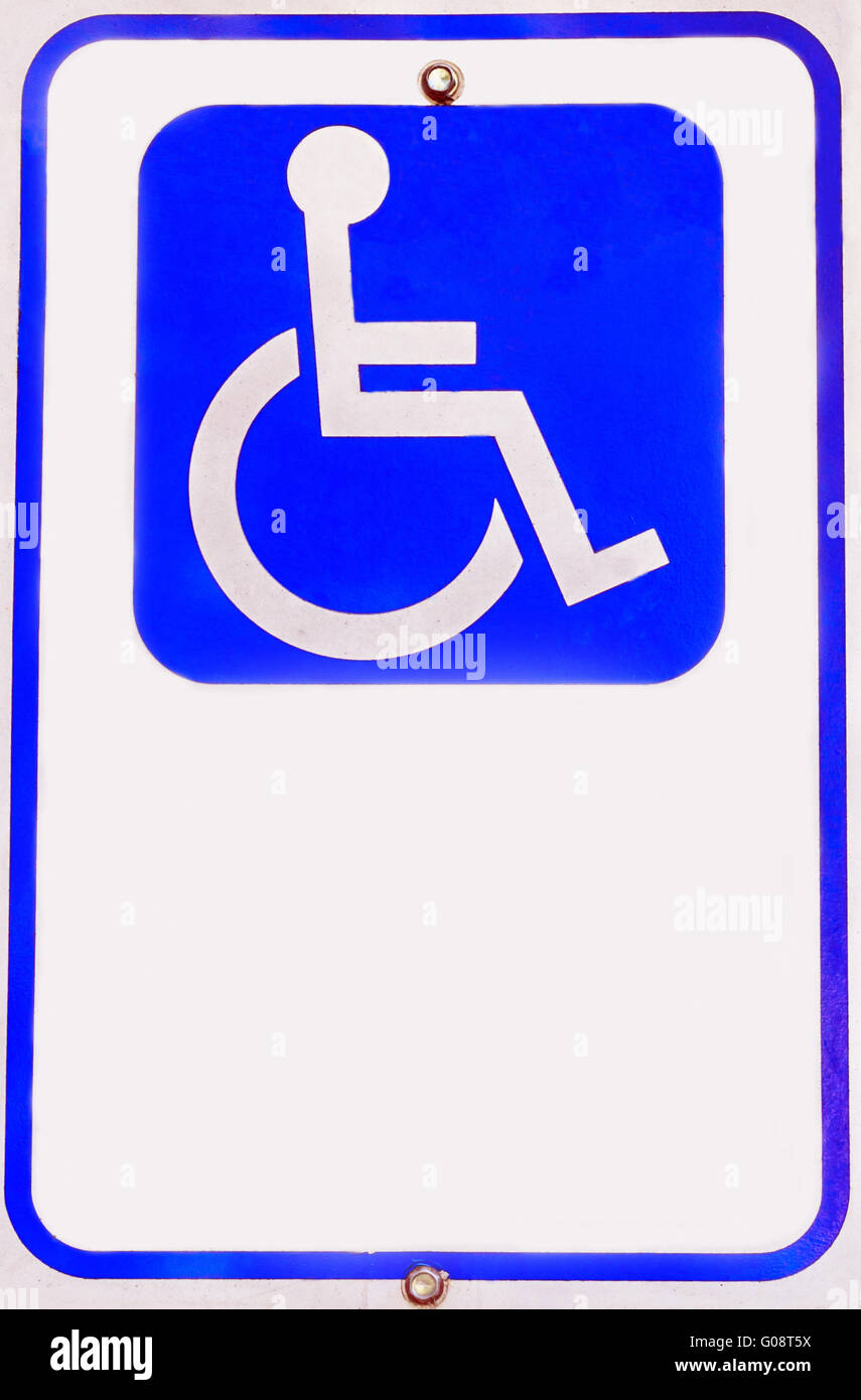 Wheel chair sign hi-res stock photography and images - Alamy