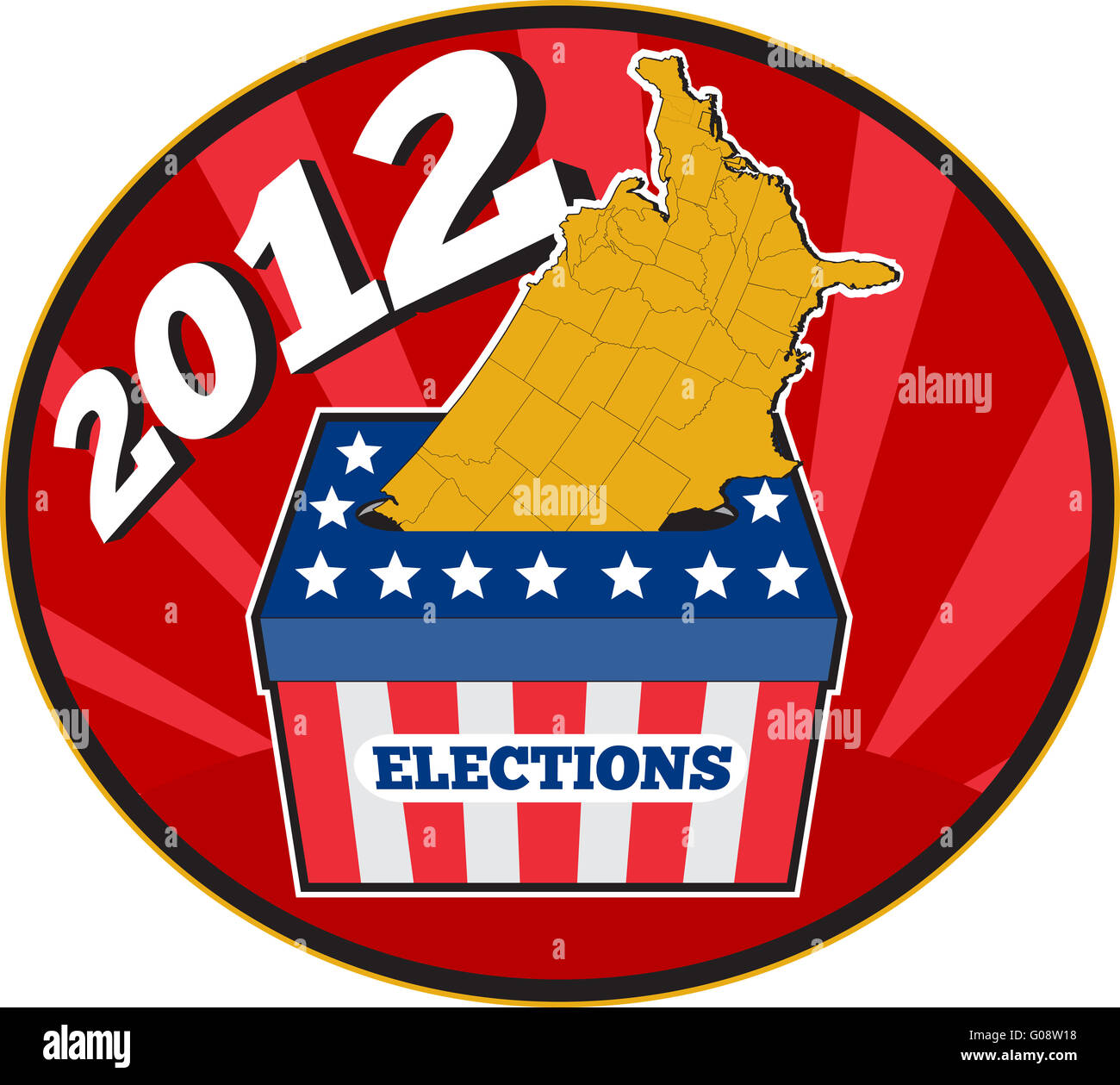 2012 election map hi-res stock photography and images - Alamy