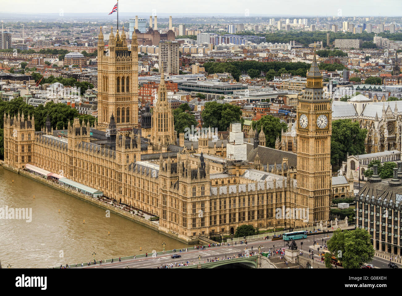 Parliament Buildings and Westminster Bridge London Stock Photo - Alamy