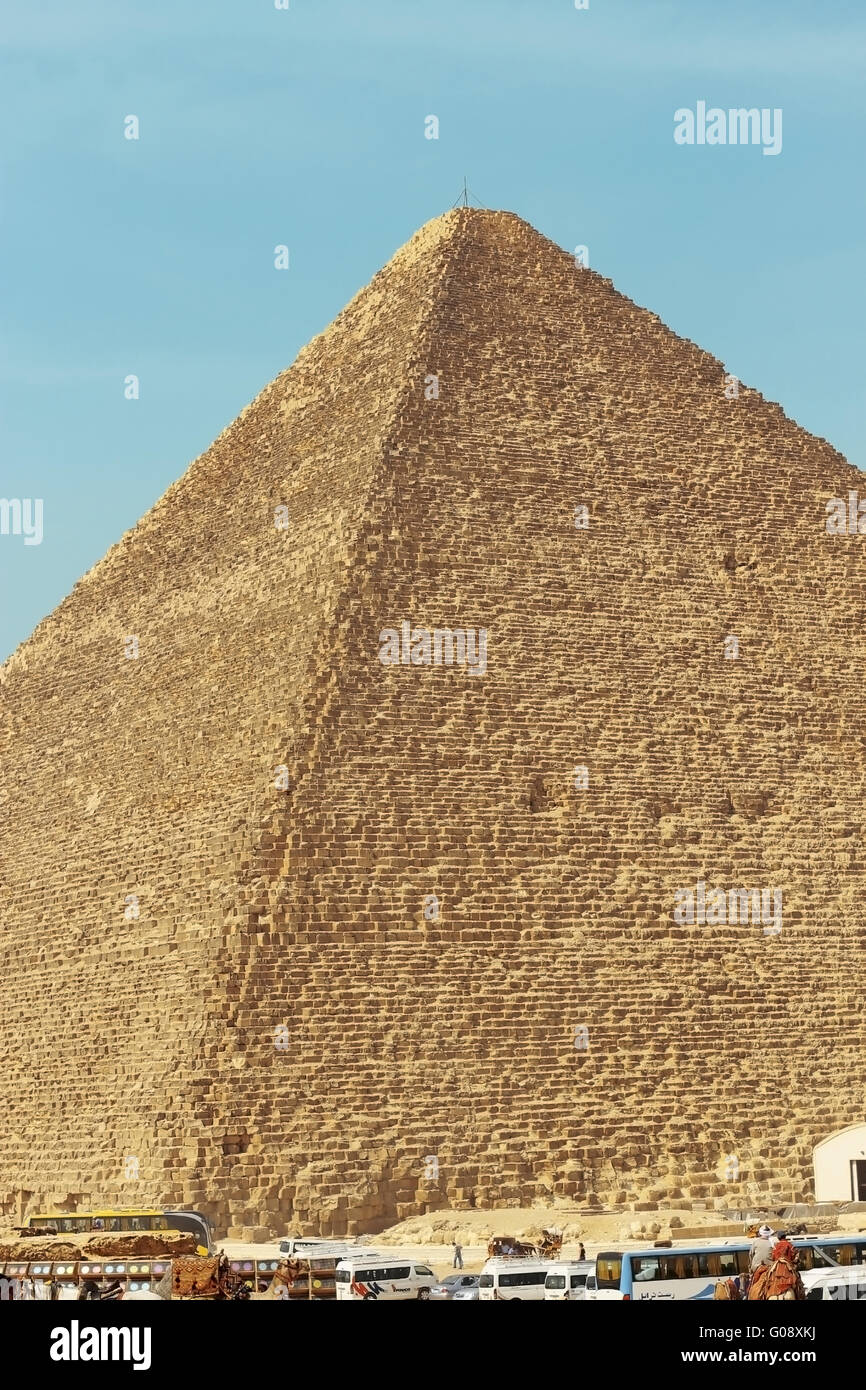 Pyramids of Cheops in the desert of Egypt Stock Photo - Alamy
