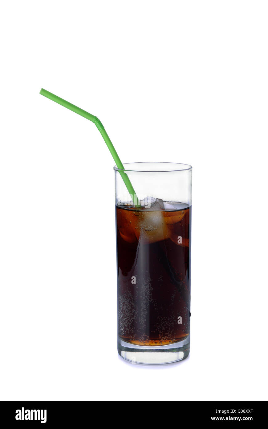 Glass of soda Stock Photo - Alamy