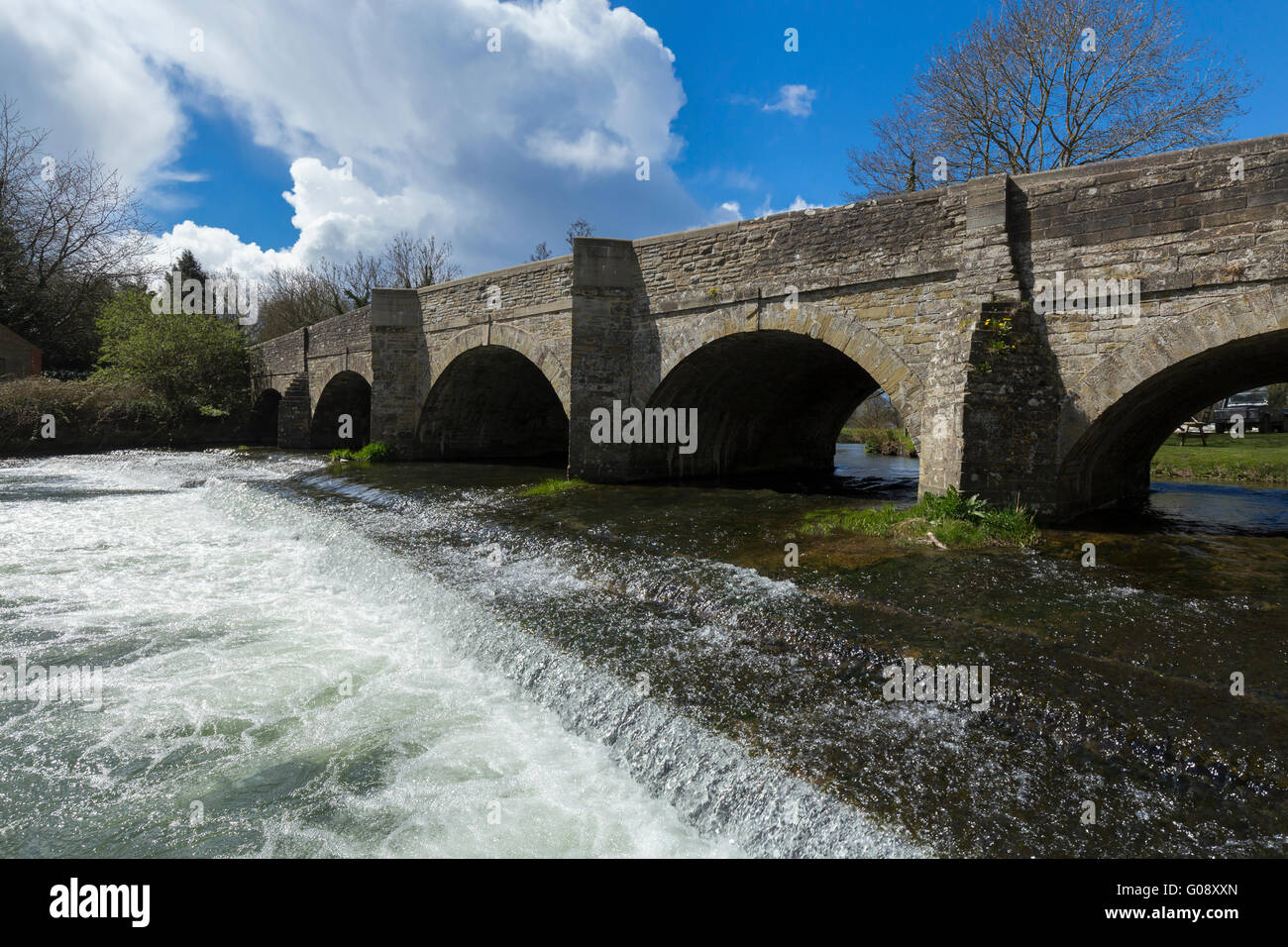 The Bridge over the River Teme at Leintwardine Herefordshire West ...