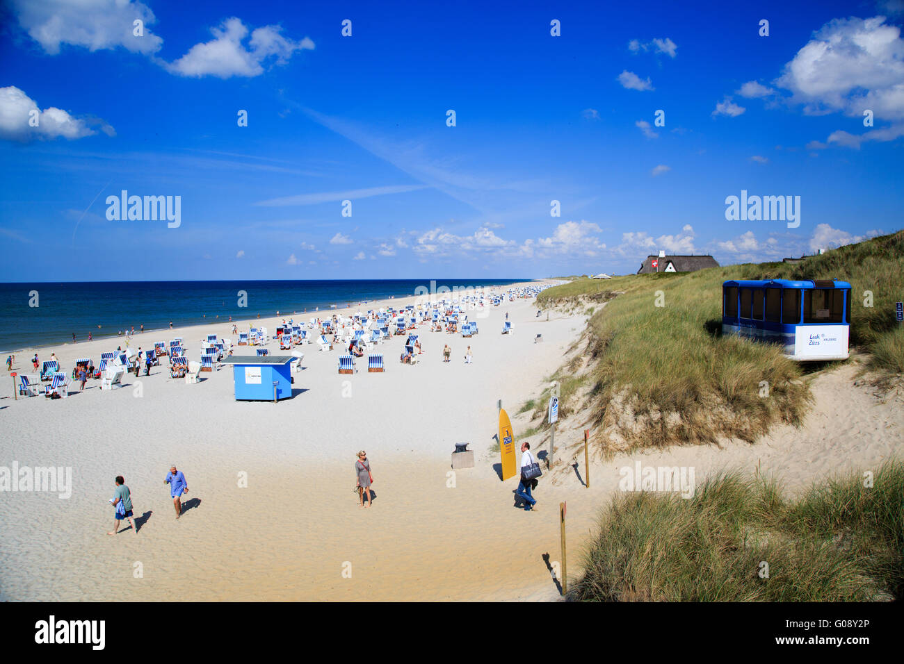 Beach near village of Kampen, Sylt Is., Germany Stock Photo - Alamy