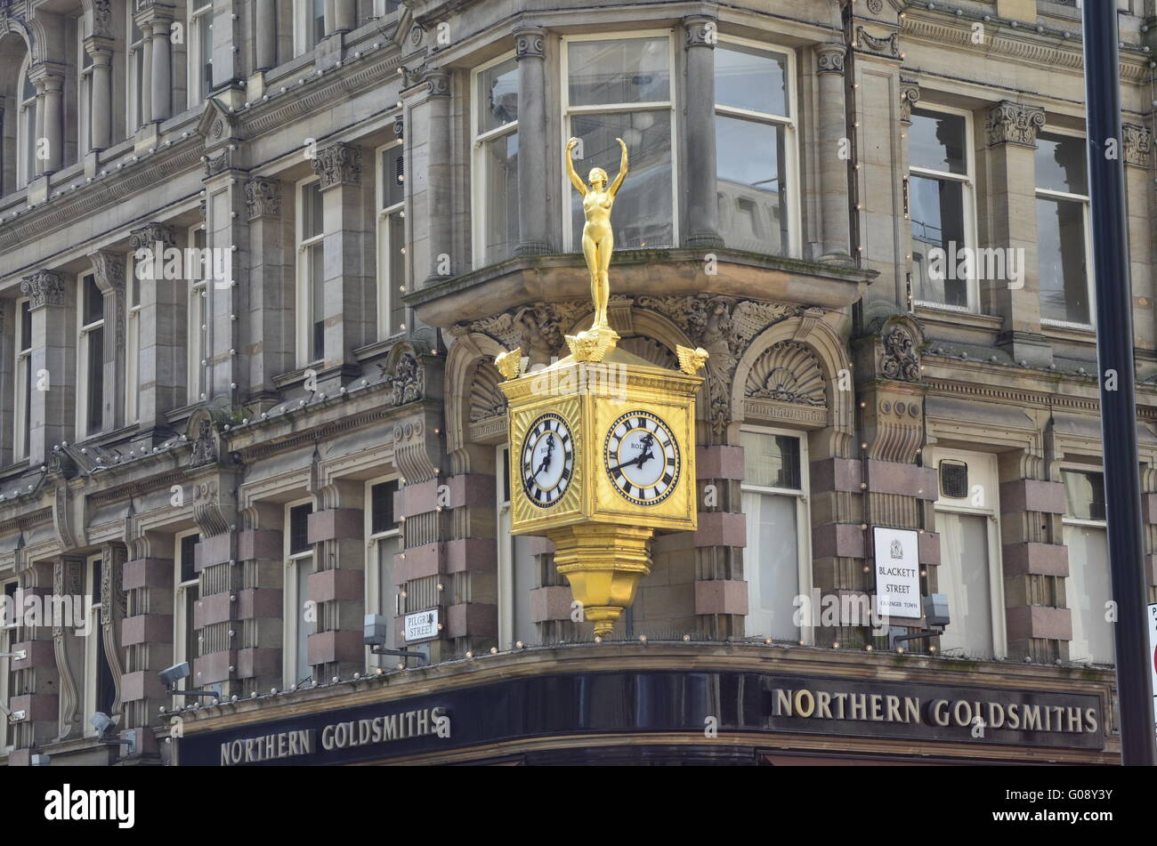 Northern goldsmiths clock hi-res stock photography and images - Alamy