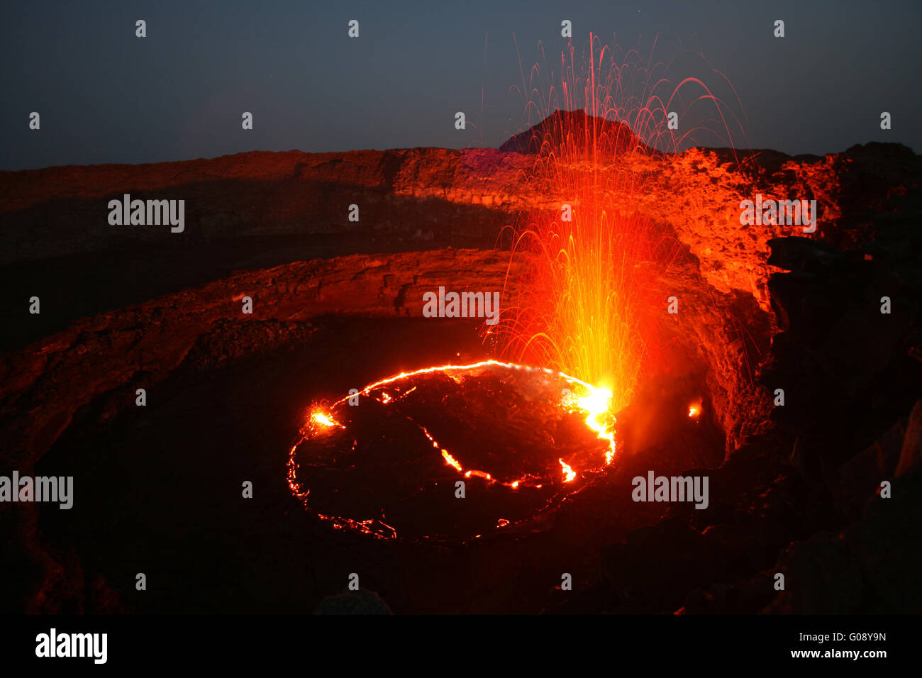 Erta ale erupting hi-res stock photography and images - Alamy