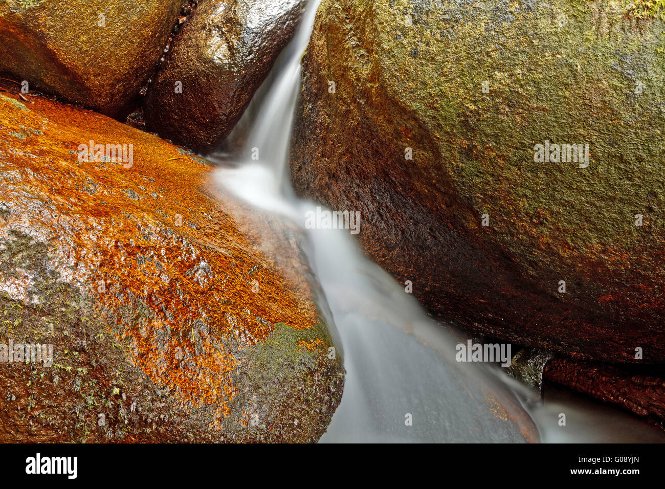 Small natural waterfall Stock Photo - Alamy