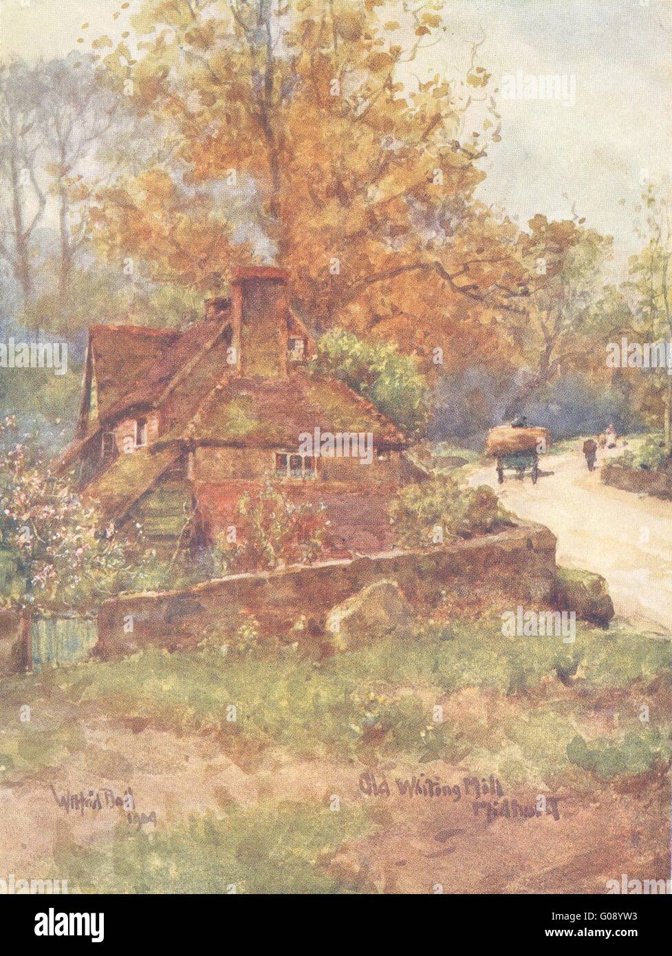 SUSSEX: Whiting Mill, Midhurst, antique print 1906 Stock Photo - Alamy
