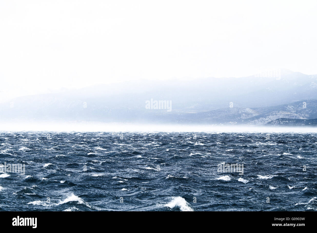 Raging sea with furious waves and fierce wind Stock Photo - Alamy