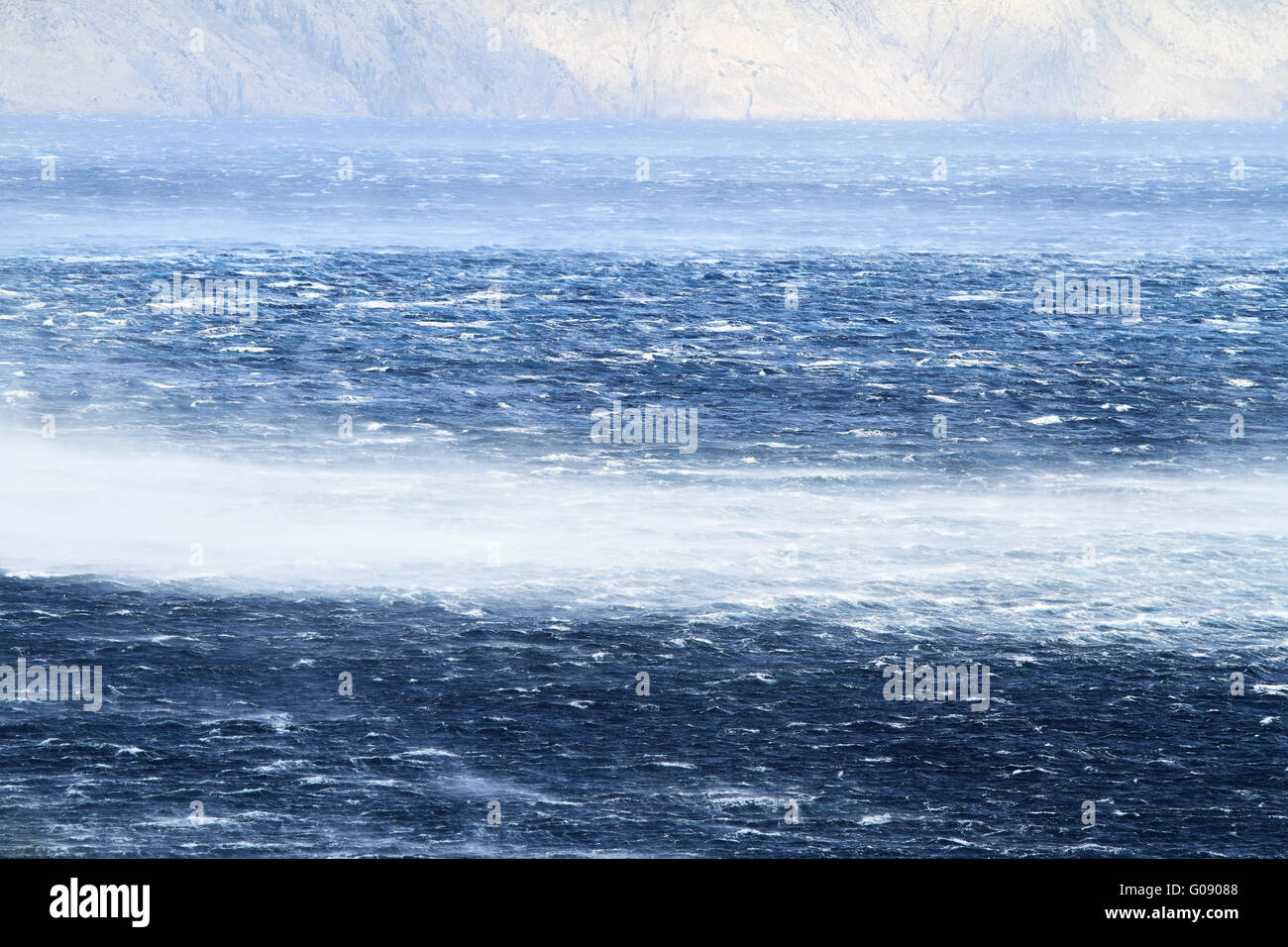 Raging sea with furious waves and fierce wind Stock Photo - Alamy