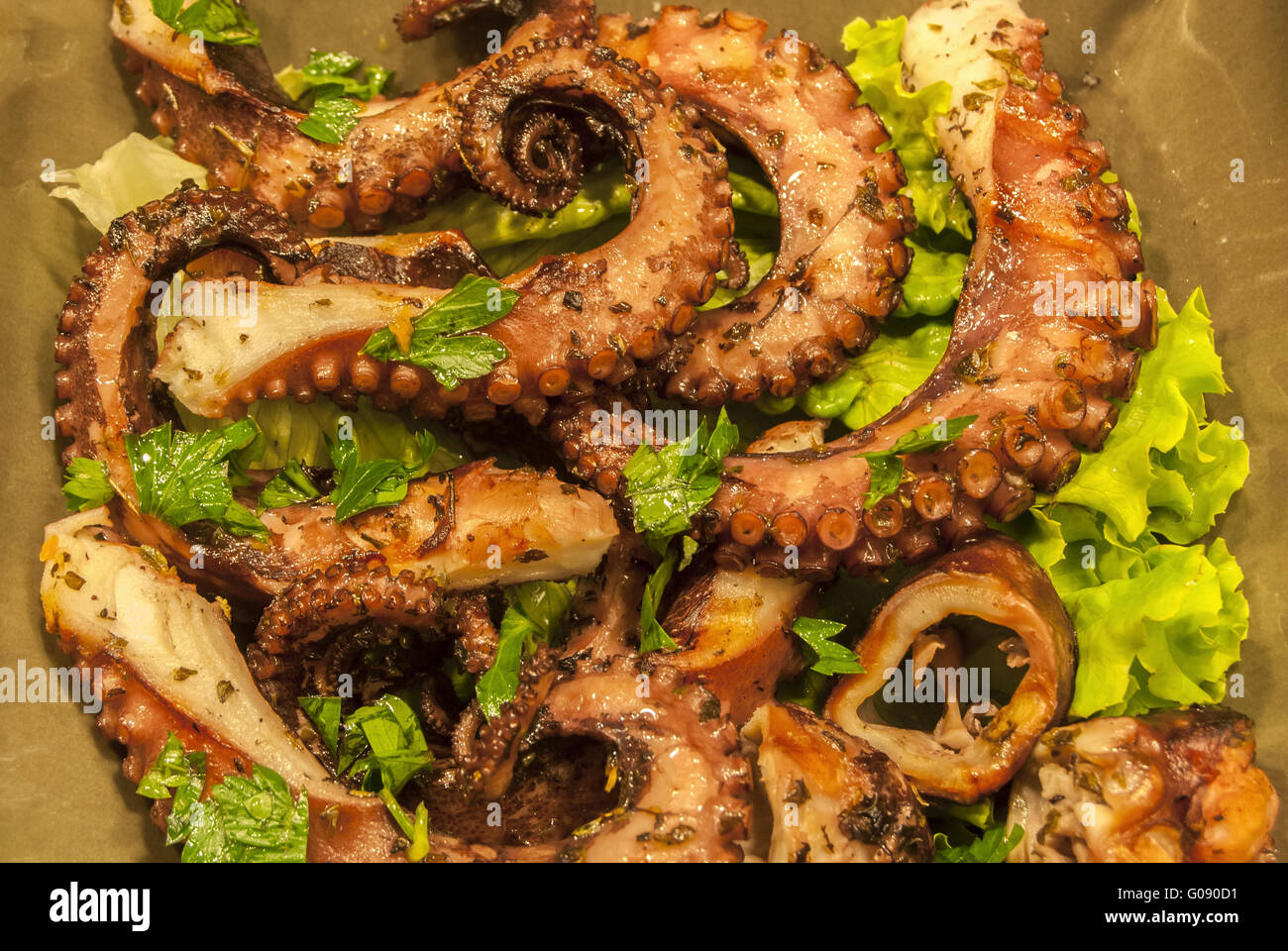 Fried octopus hi-res stock photography and images - Alamy