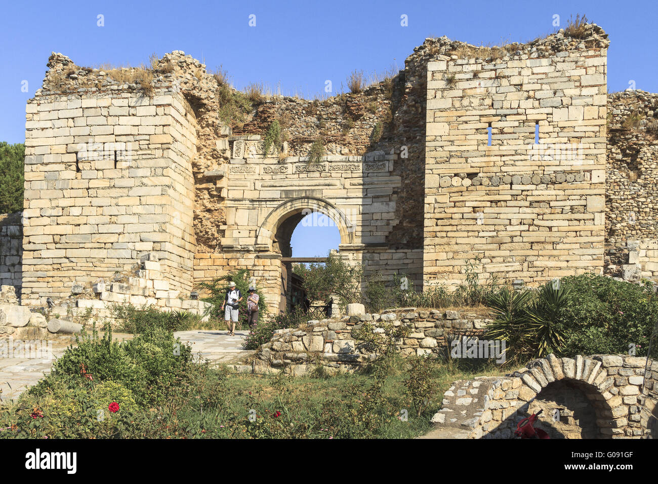 Entrance To The Basilica of Saint John Turkey Stock Photo - Alamy
