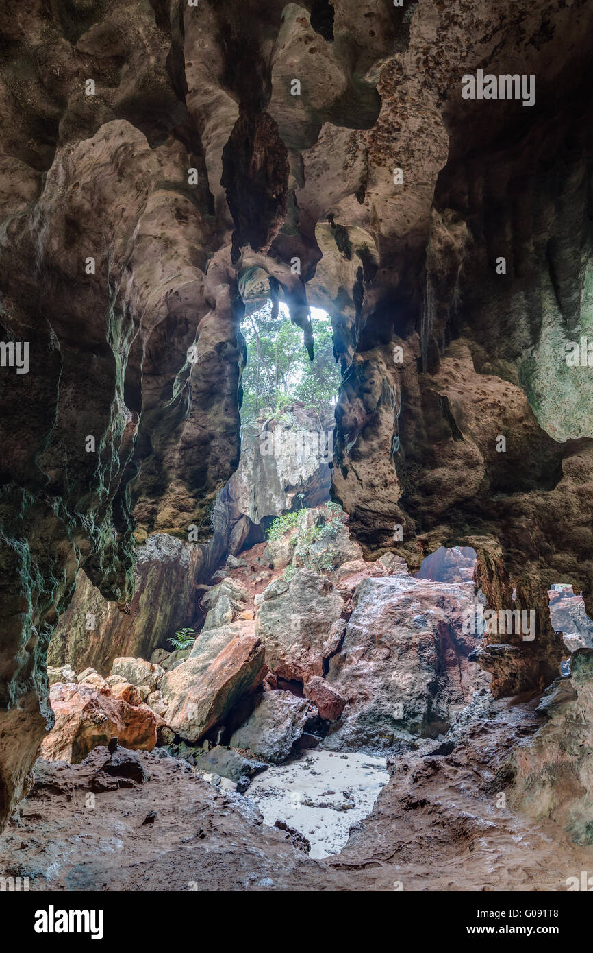 Cave near Railay Beach in Krabi, Thailand Stock Photo - Alamy