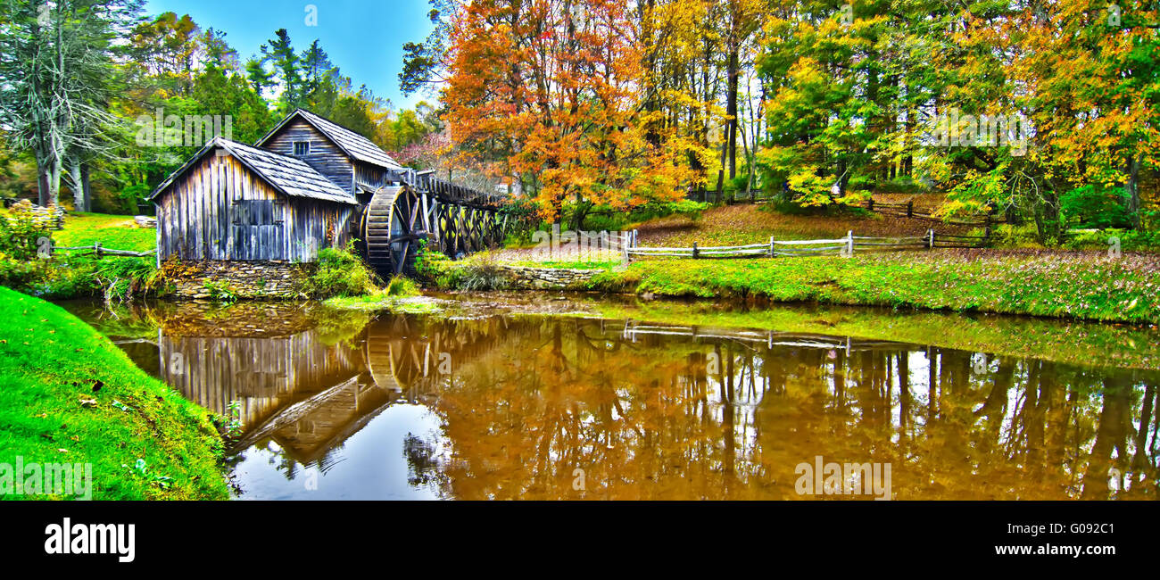 Mabry mill on blue ridge hi-res stock photography and images - Alamy