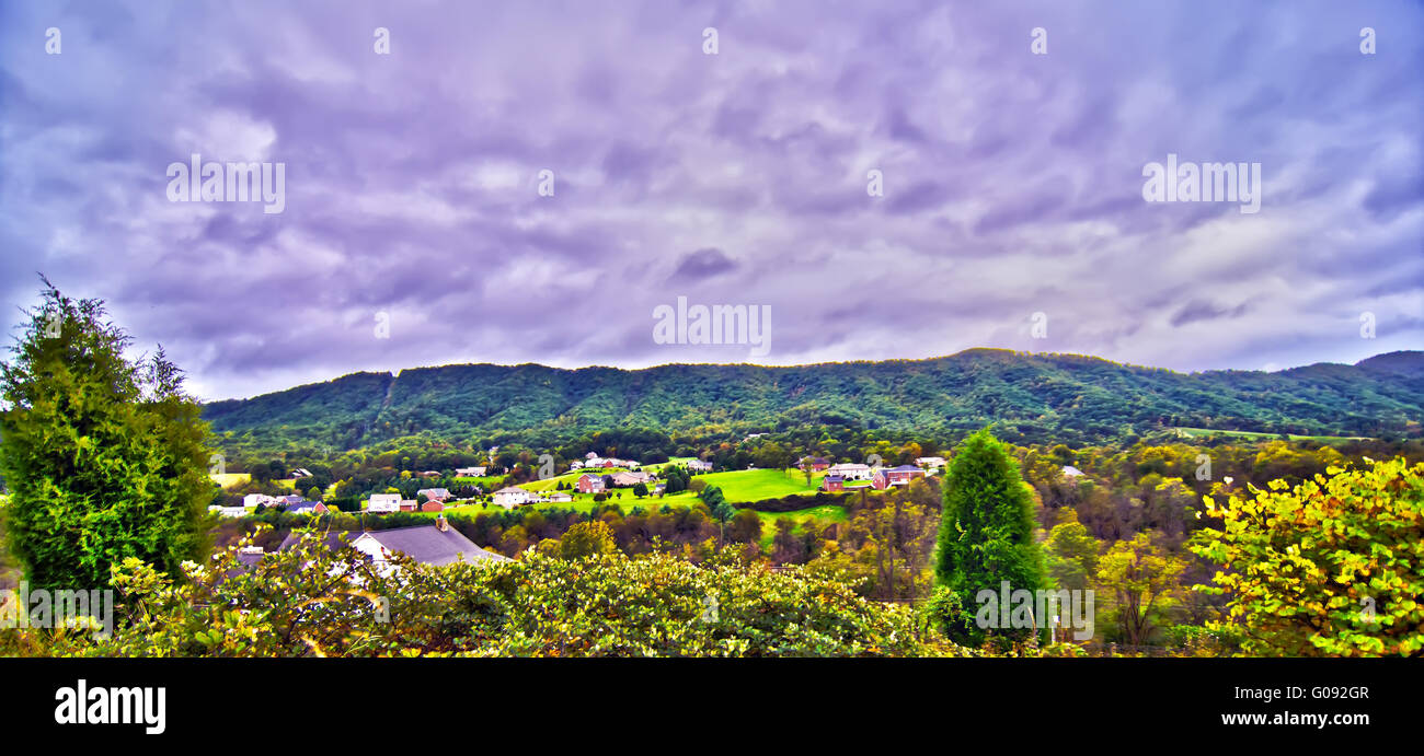 mountain landscapes in virginia state around roanoke Stock Photo - Alamy
