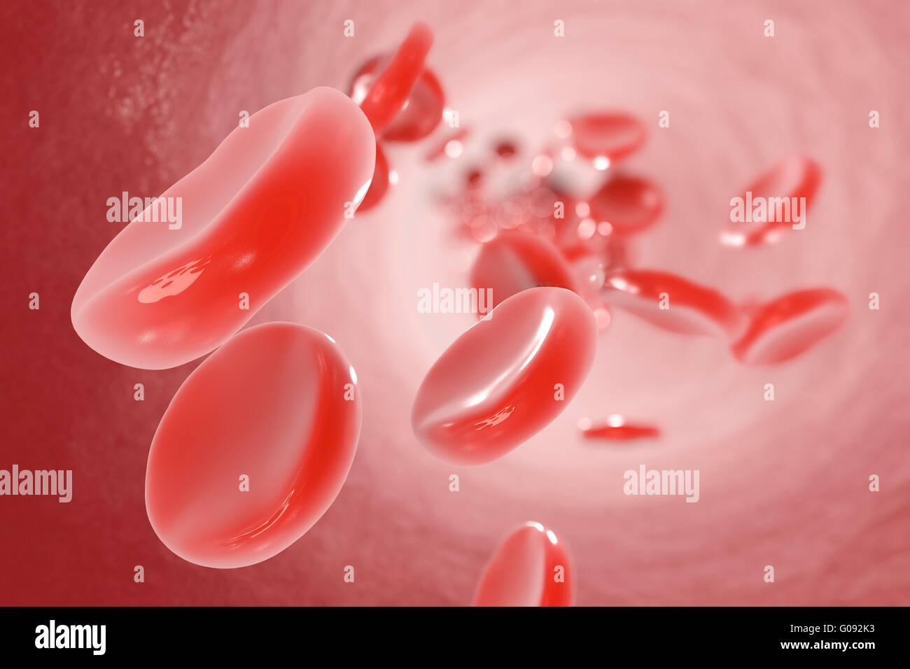 Red blood cells, computer illustration Stock Photo - Alamy