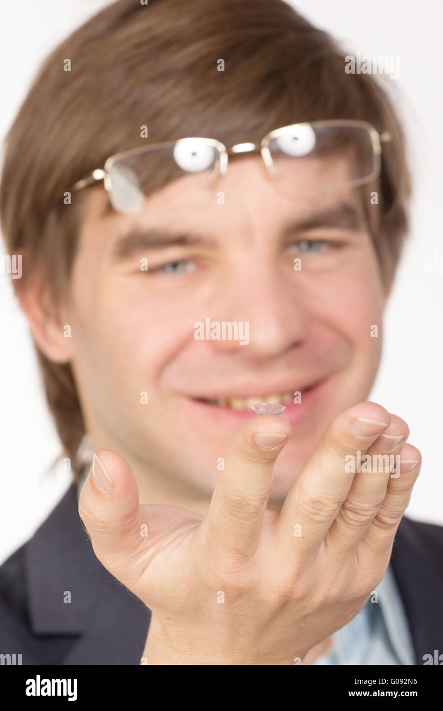 Corrective contact lens hi-res stock photography and images - Alamy