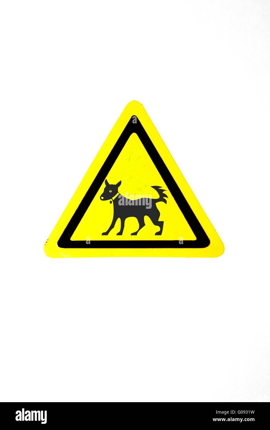 Yellow caution triangle sign Cut Out Stock Images & Pictures - Alamy