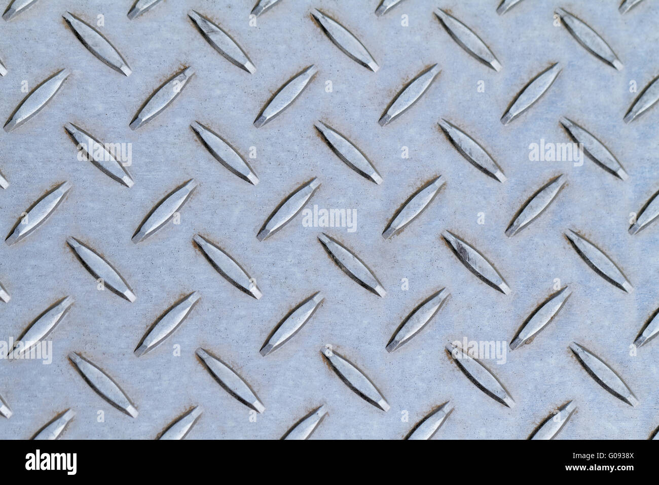 Seamless steel diamond plate texture - blue tone Stock Photo - Alamy