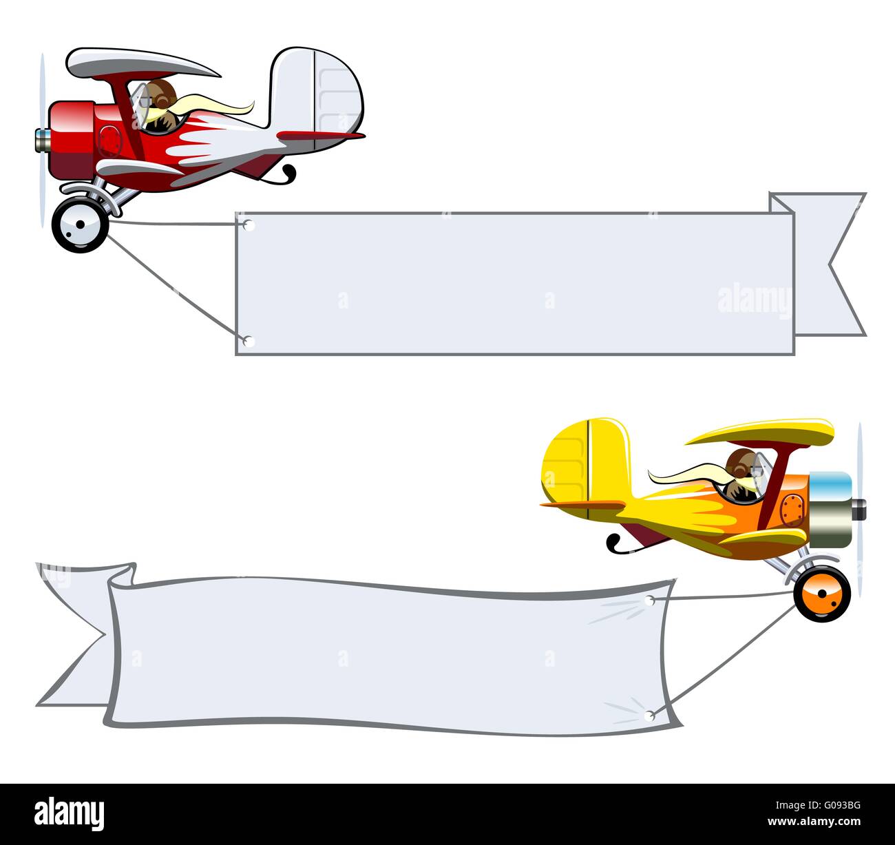 Biplane wing design Cut Out Stock Images & Pictures - Alamy