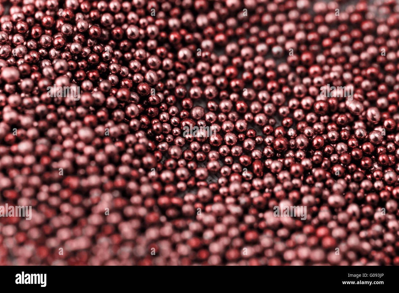 Pile red balls of bead suitable for Background and texture Stock Photo ...