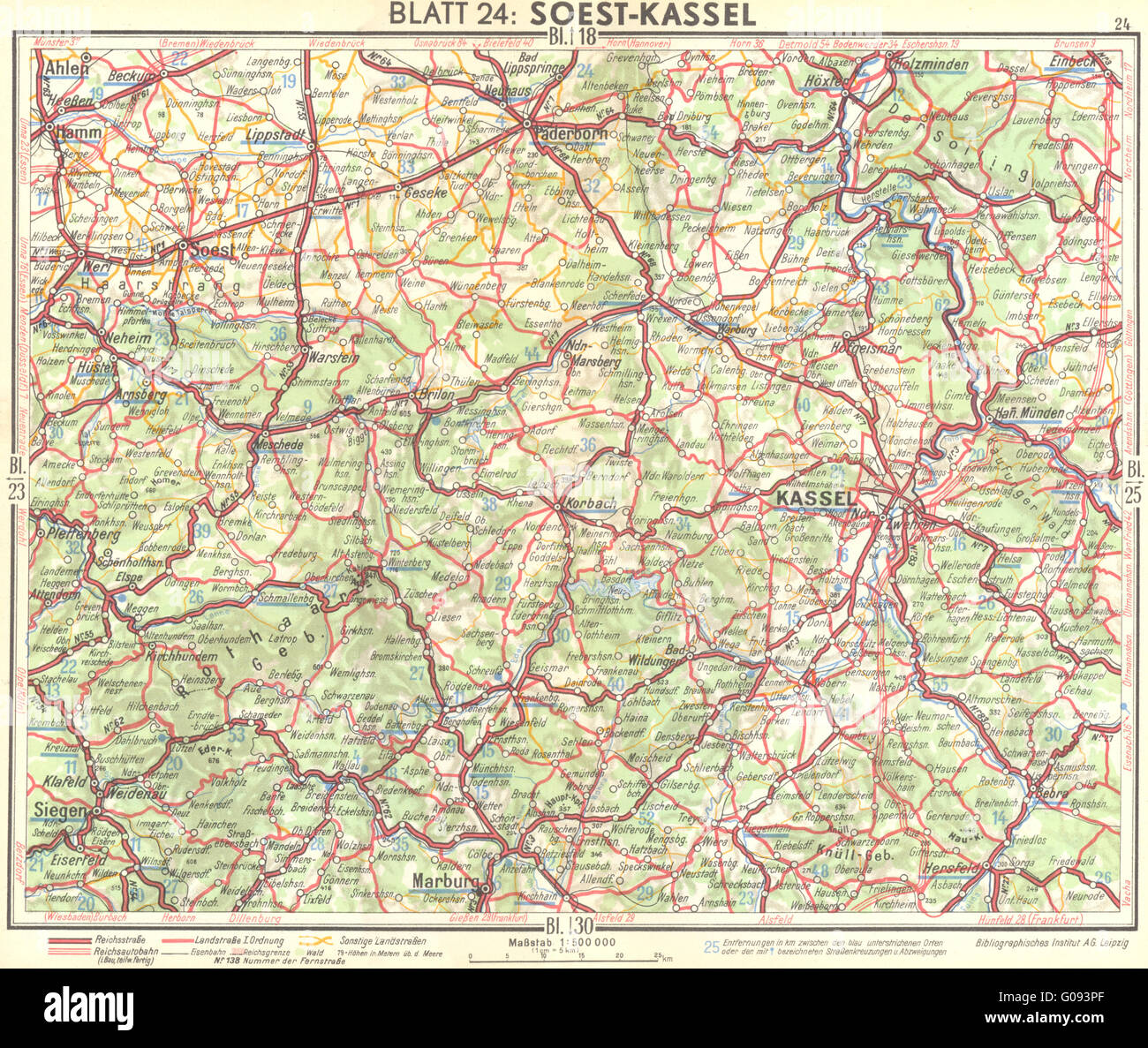 Map of kassel hi-res stock photography and images - Alamy