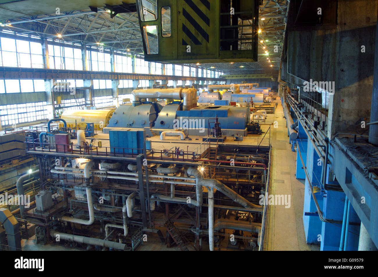 steam turbine, machinery, tubes at a power plant Stock Photo - Alamy
