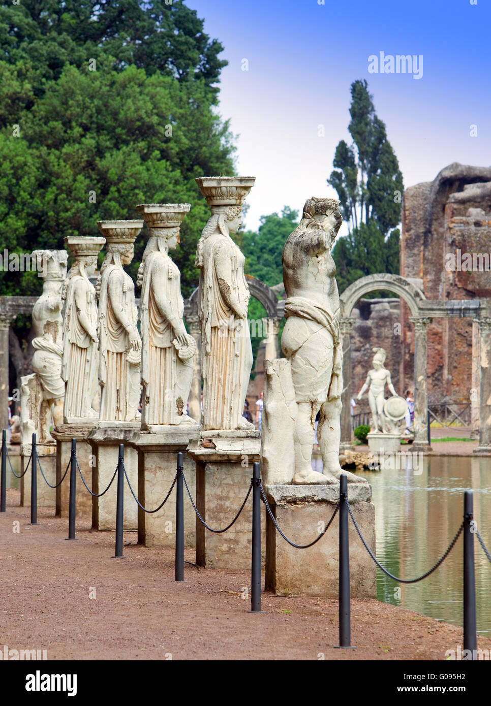 Villa Adriana- ruins of an imperial Adrian country Stock Photo - Alamy