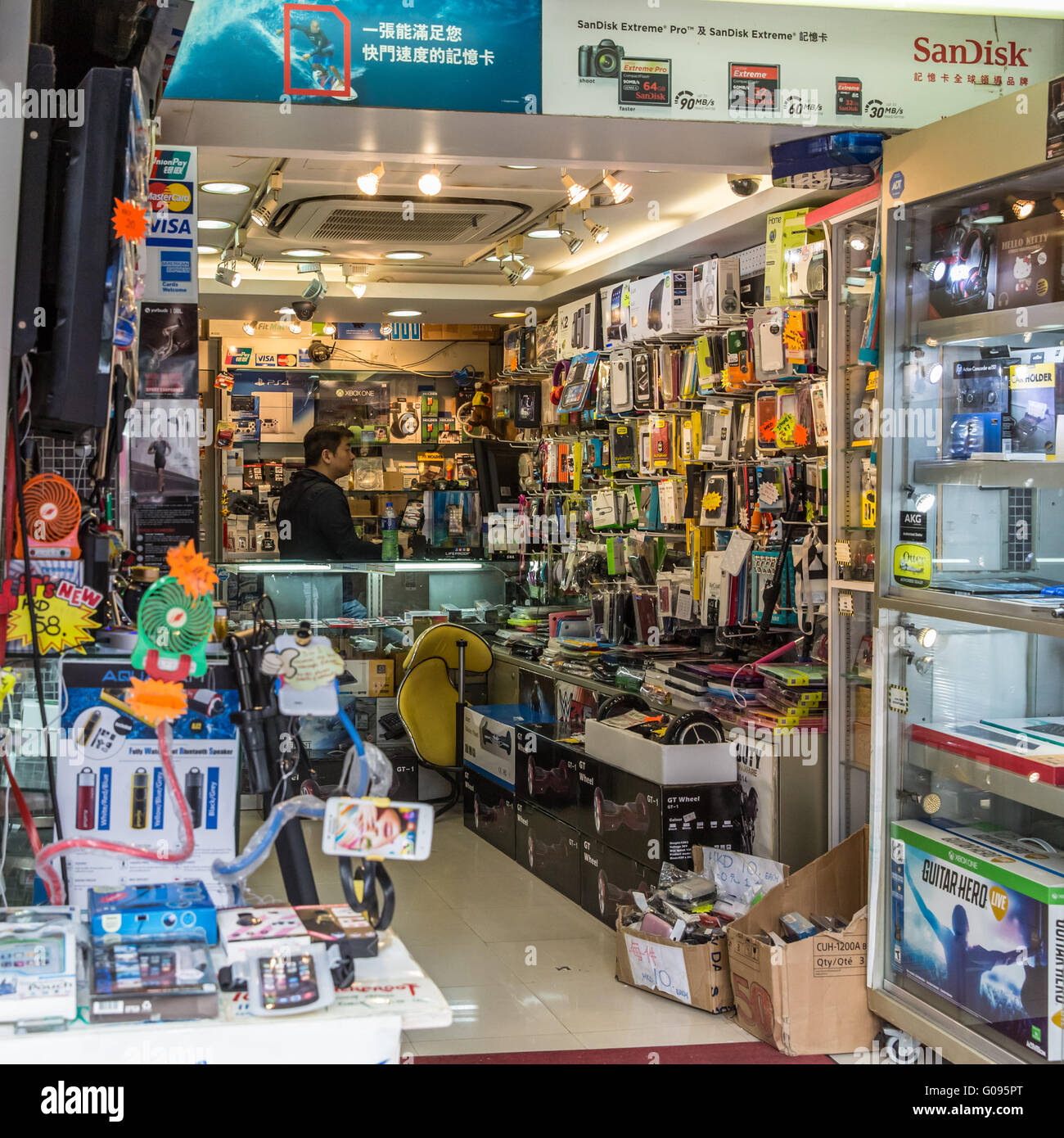 Vendor shop in Stanley markets, Hong Kong Stock Photo - Alamy