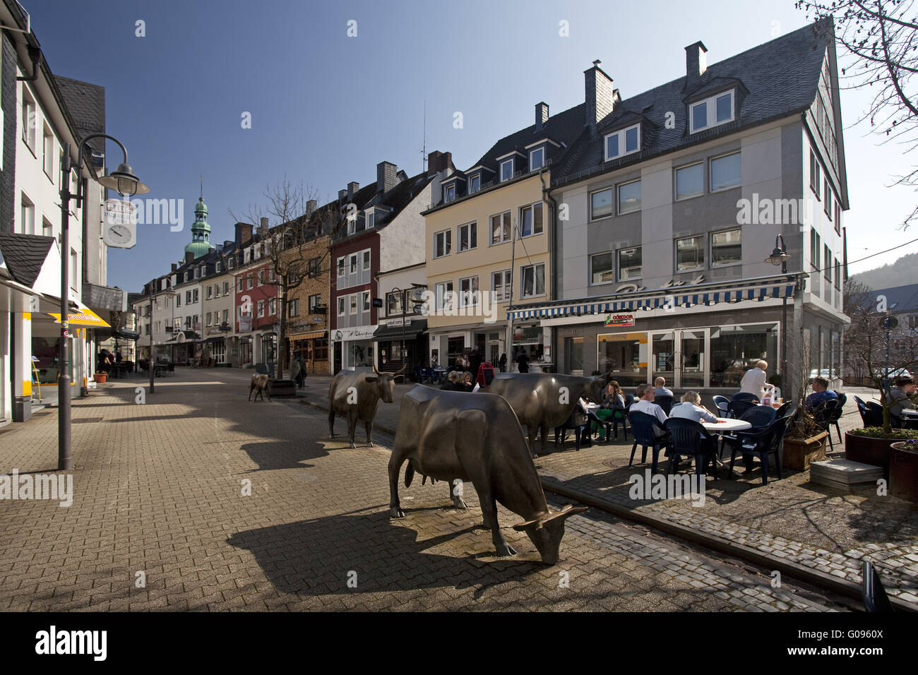 City View from the upper town Siegen in Germany Stock Photo - Alamy