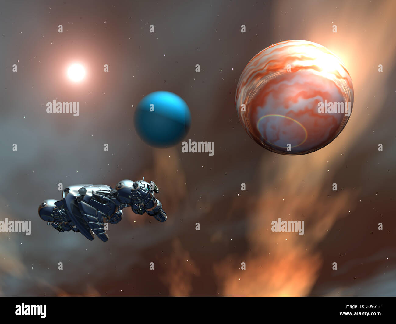 Spaceship alien in distant hi-res stock photography and images - Alamy