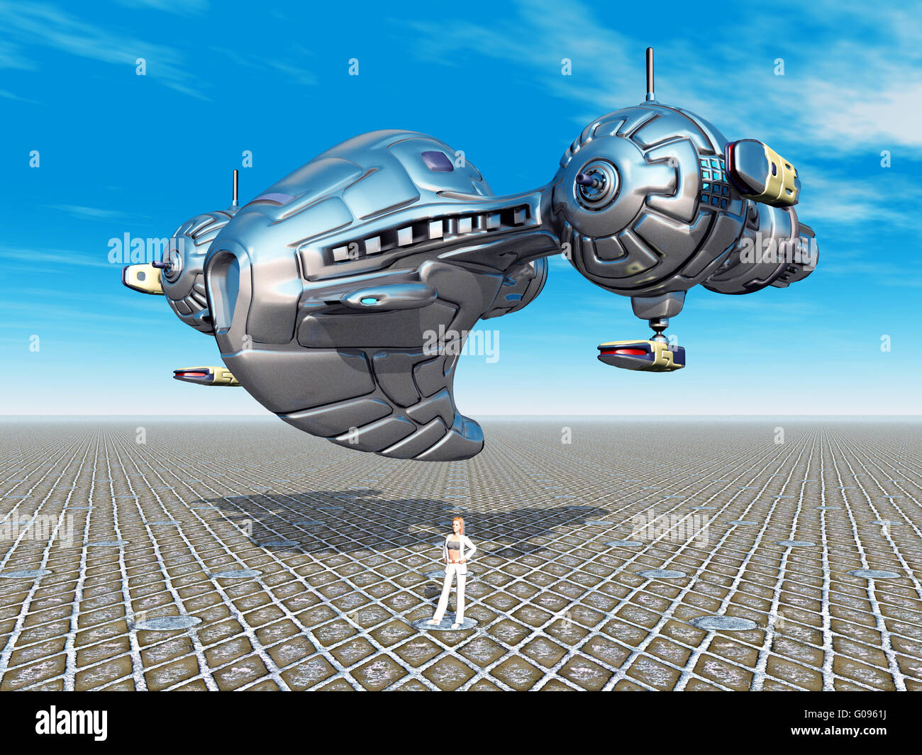 Science fiction spacecraft hi-res stock photography and images - Alamy